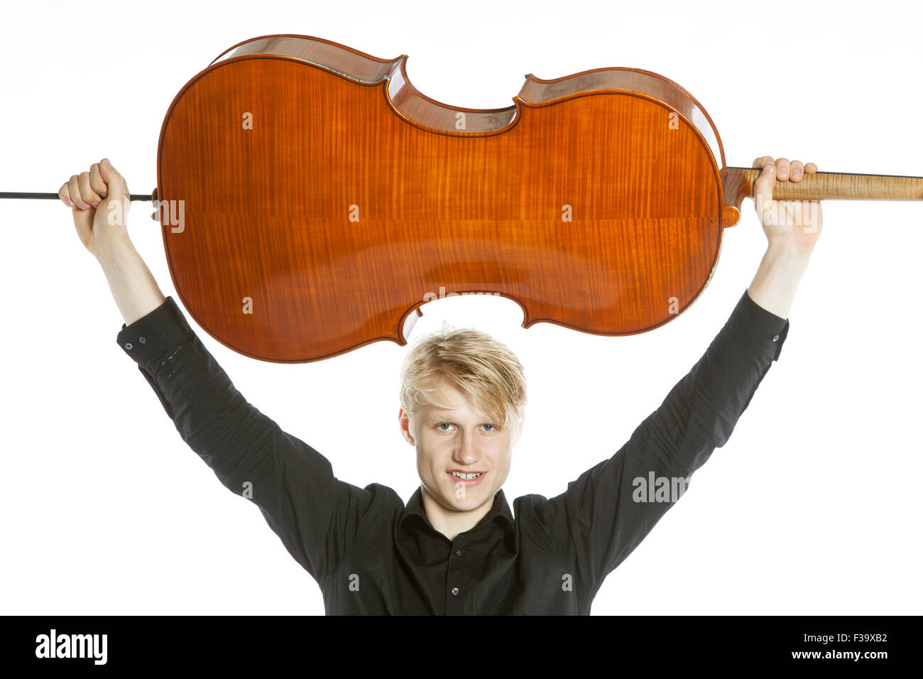 Cello man sit hi-res stock photography and images - Alamy