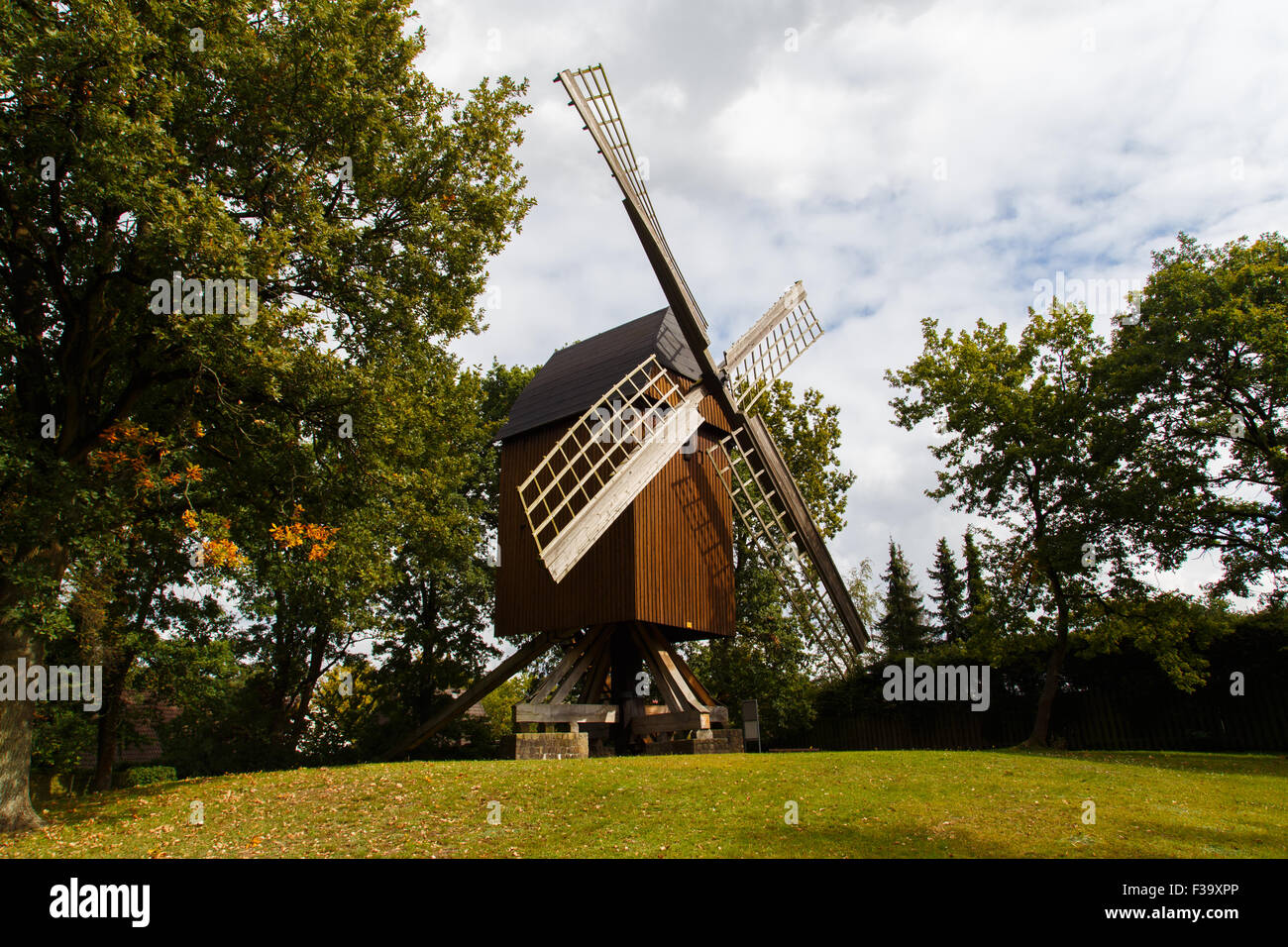 Traditional German Windmill Stock Photo - Alamy