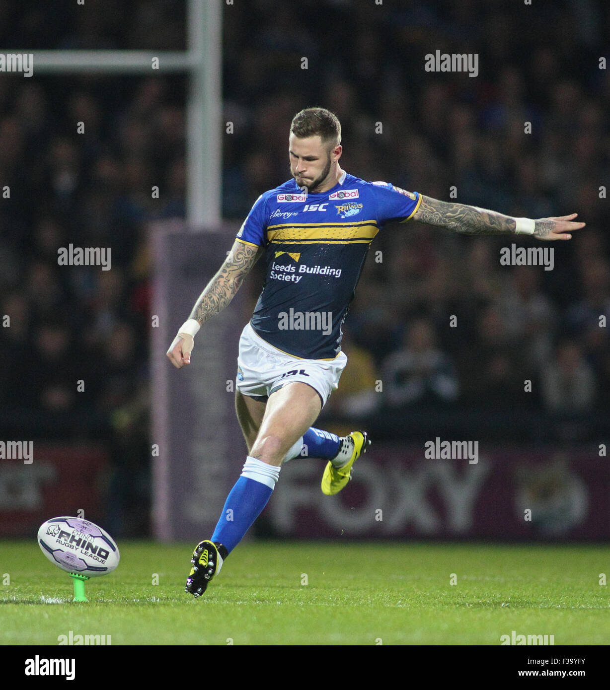 Headingley Carnegie Stadium, Leeds, UK, 2nd October 2015. Leeds Rhinos ...