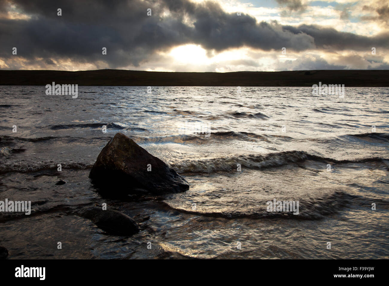 Photograph by © Jamie Callister. Sunset at Llyn Aled on the Denbigh ...