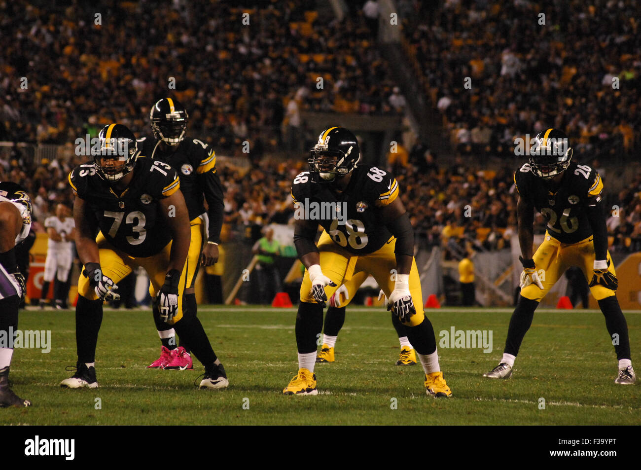 October 1st, 2015: Ramon Foster #73, and Kelvin Beachum #68 during the ...
