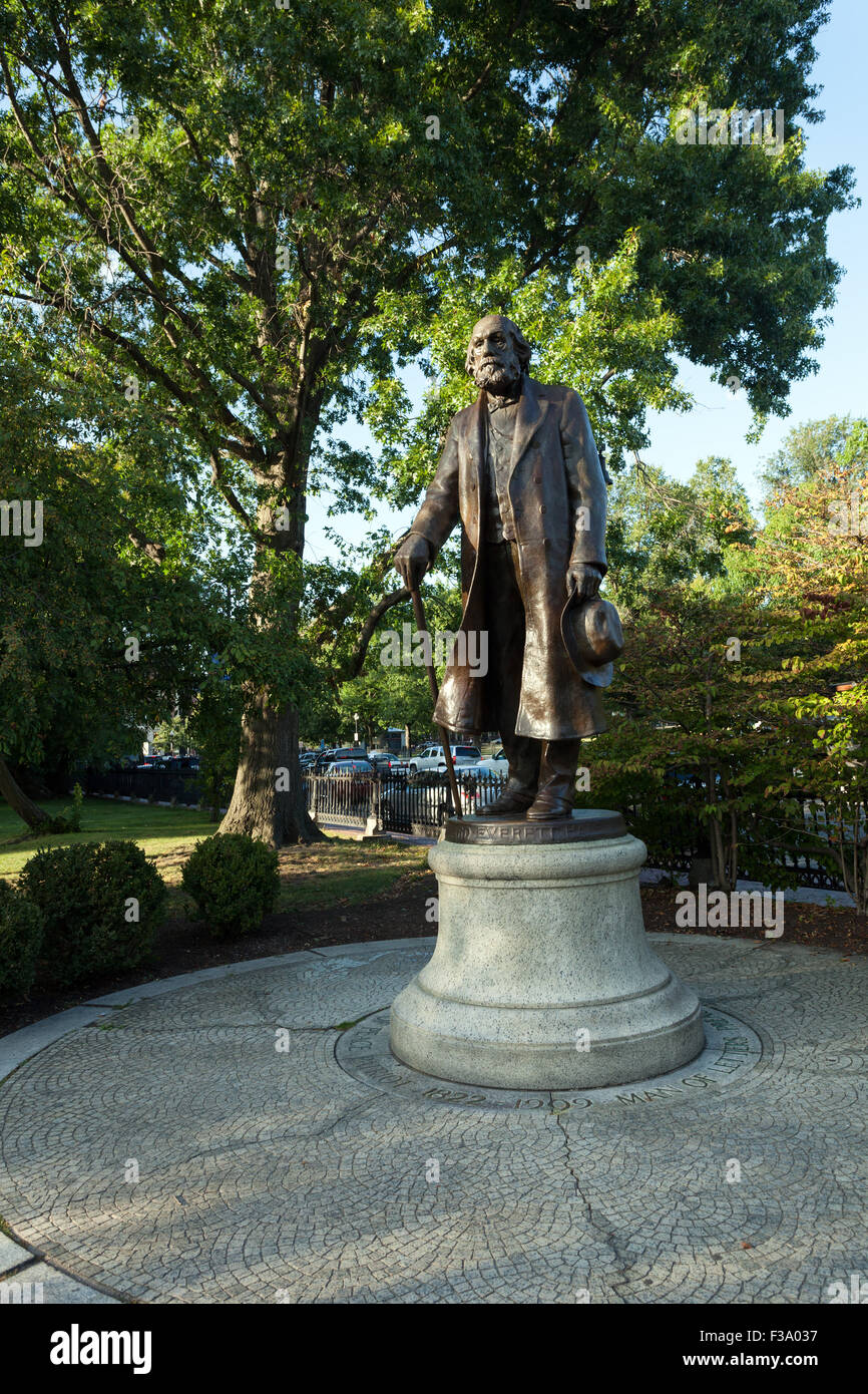 Edward Everett Hale Statue Stock Photo - Alamy