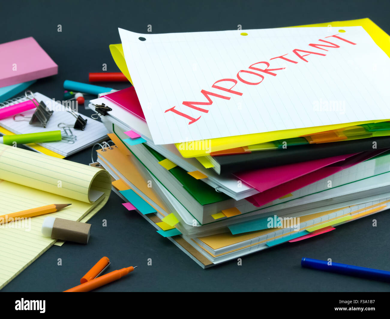 The Pile of Business Documents; Important Stock Photo - Alamy