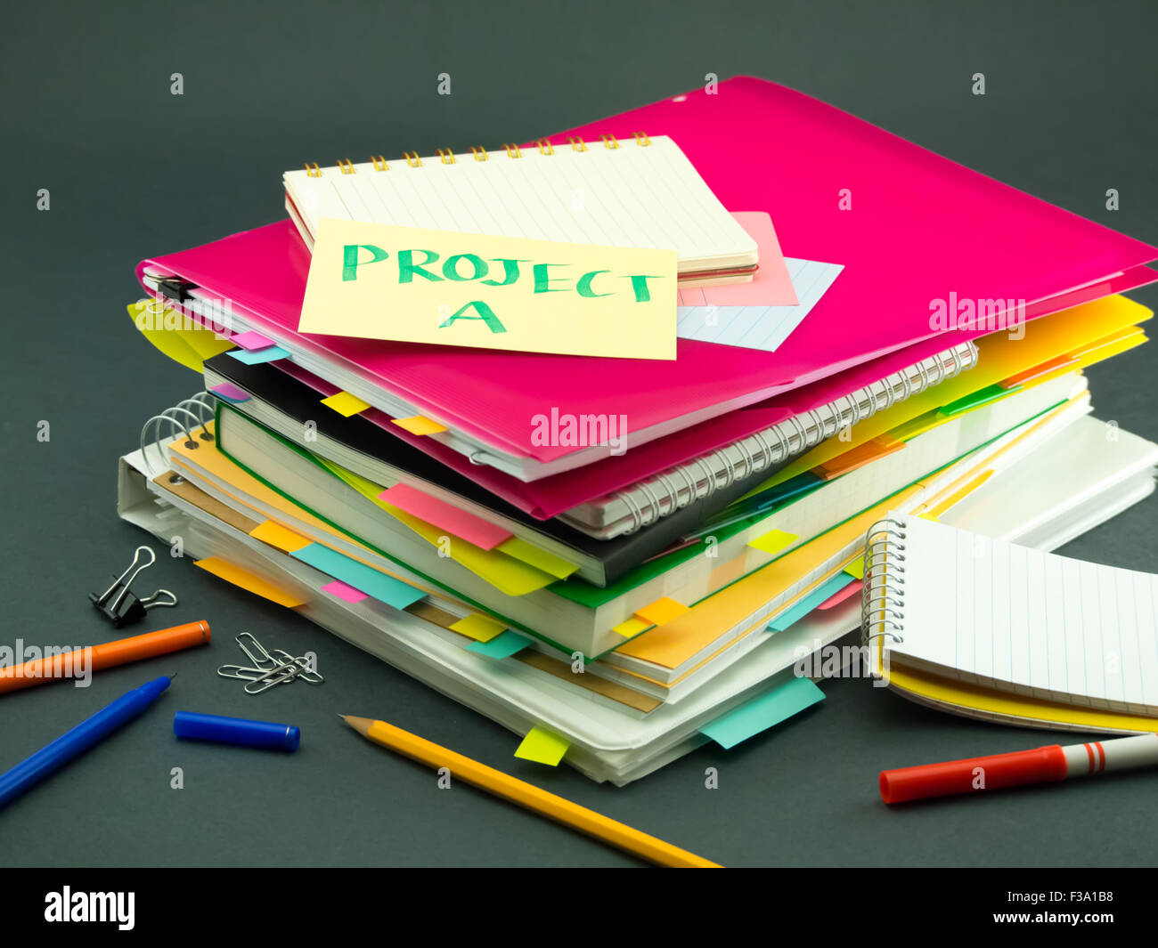 The Pile of Business Documents; Project Stock Photo - Alamy