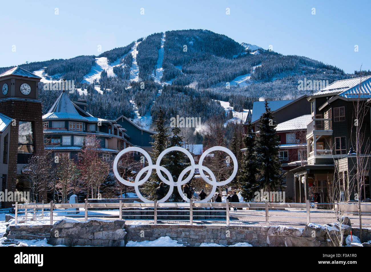 Olympic rings, Whistler Olympic Plaza, Whistler Village, Whistler ... Olympic rings, Whistler Olympic Plaza, Whistler Village, Whistler ...