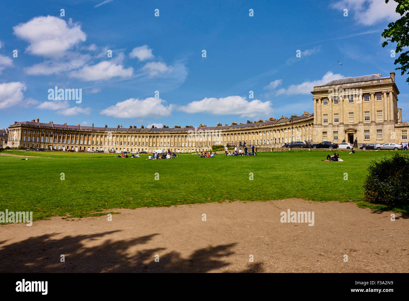 Views of The Crescent, Bath City Stock Photo - Alamy