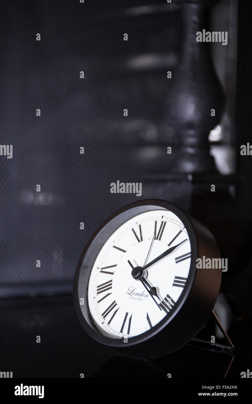 Classic modern roman numeral clock Stock Photo - Alamy