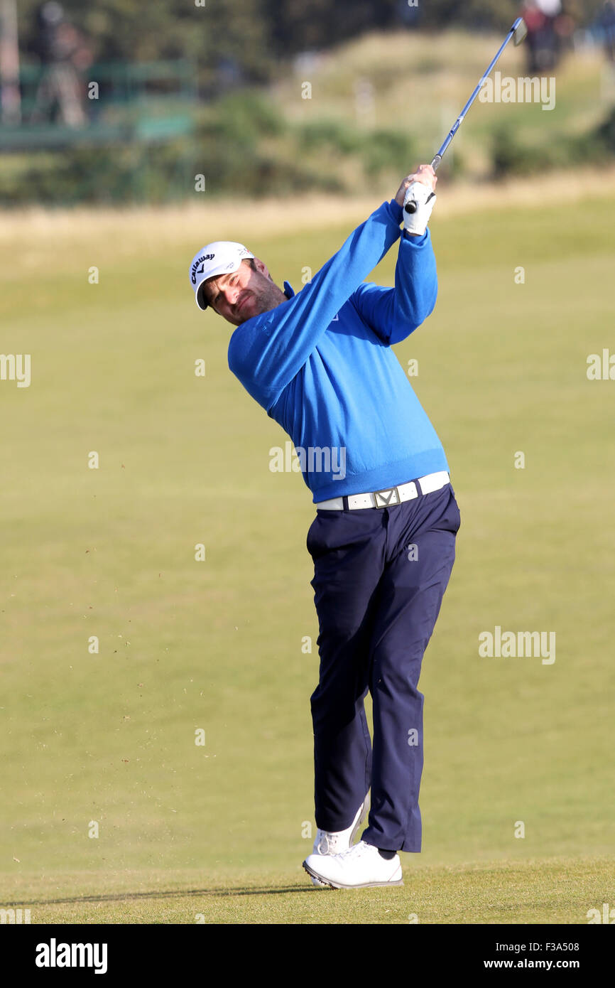 Kingsbarns, Scotland. 02nd Oct, 2015. Alfred Dunhill Links Golf, second ...