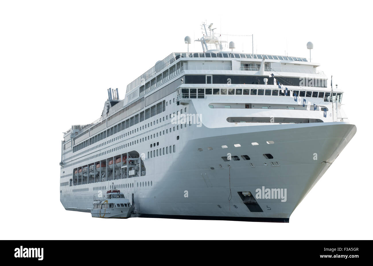 Ship on white, front view Stock Photo - Alamy