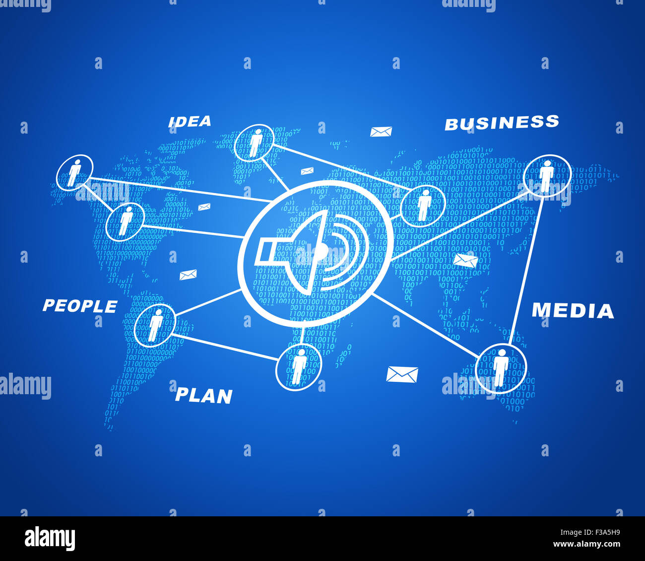 Computer icons with numbers Stock Photo - Alamy