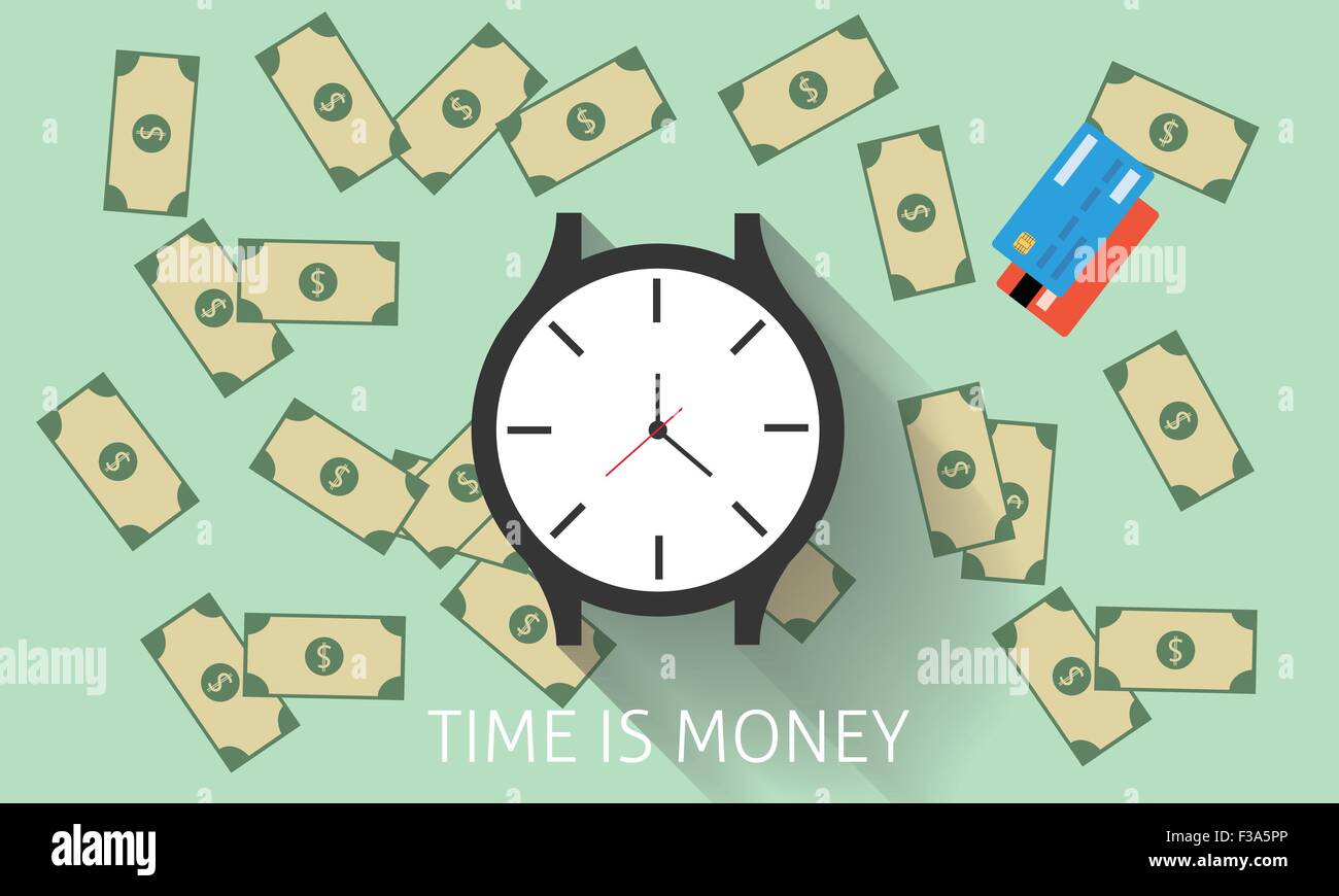 Time is money Stock Vector Image & Art - Alamy