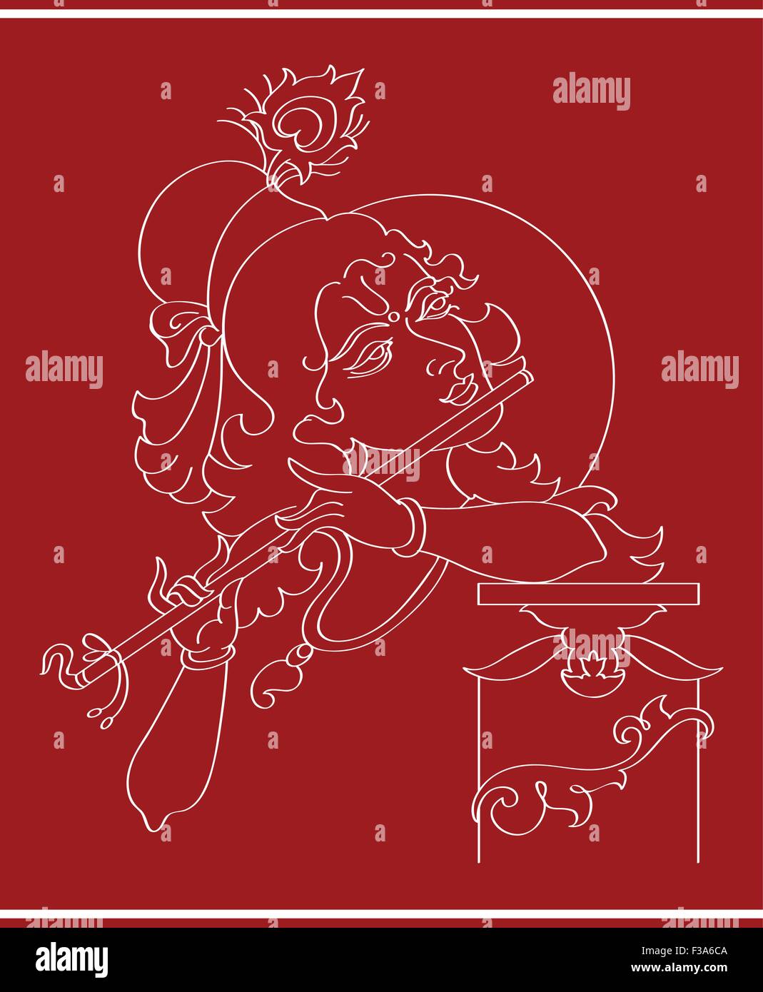 Lord krishna Stock Vector Images - Alamy