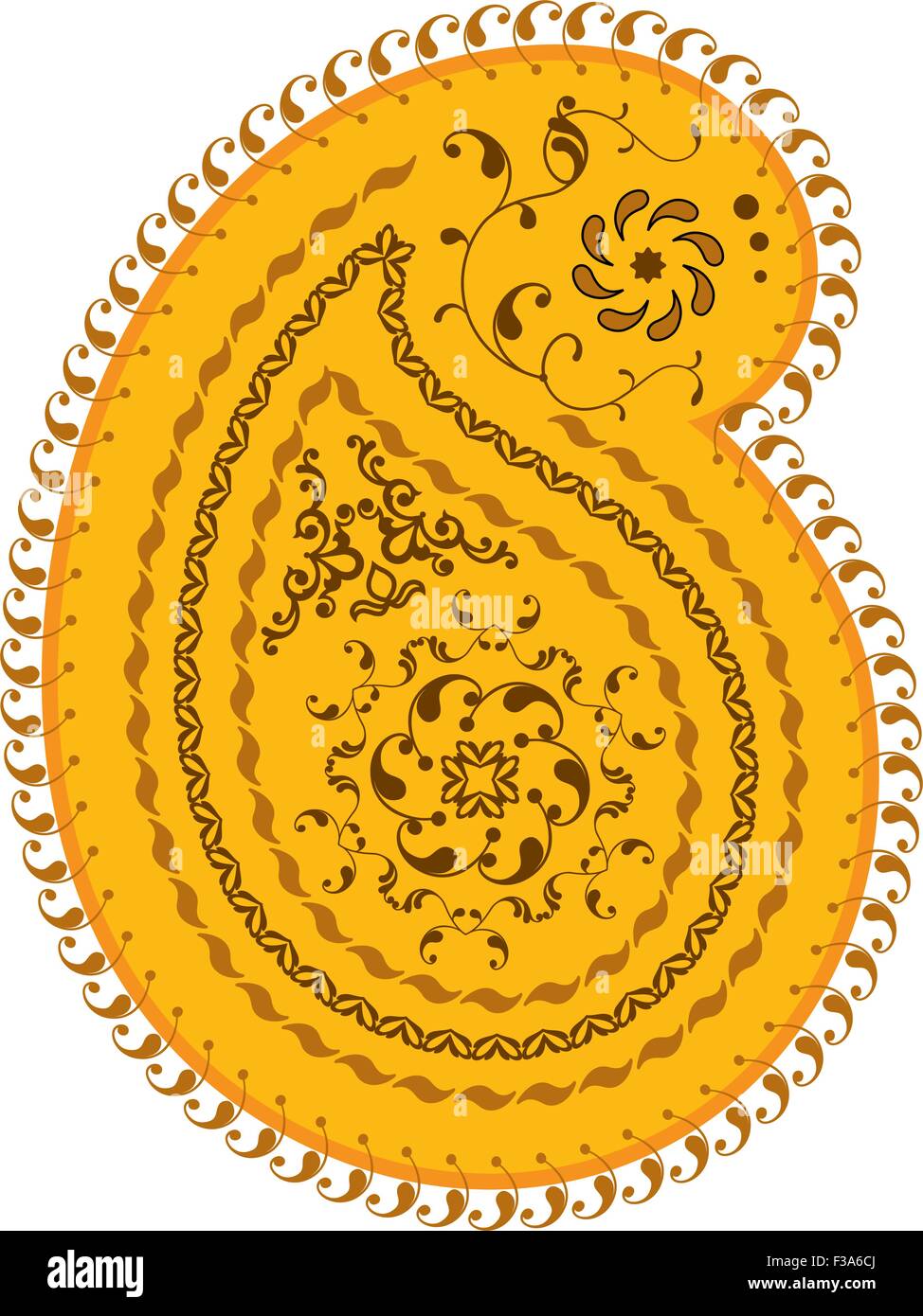 Paisley Design (Can Be Used For Textile, Batik Print) Vector Art Stock ...