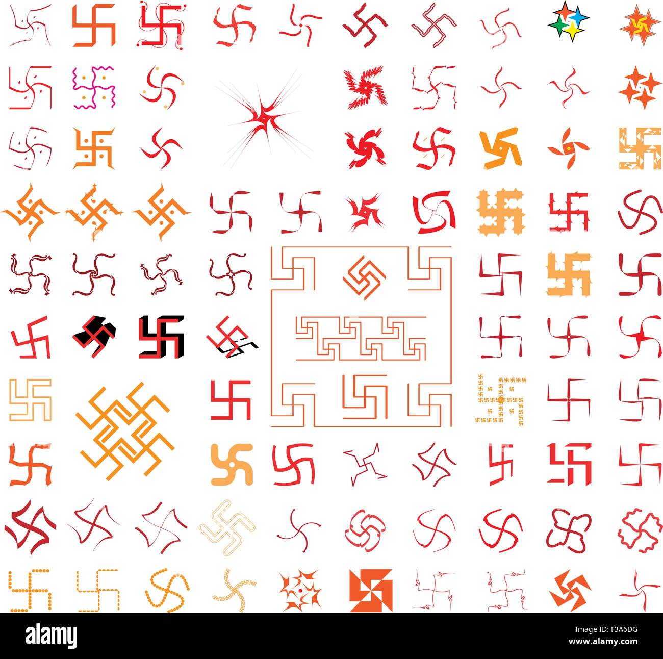 Swastica The Holy Motif Collection Vector Art Stock Vector Image & Art ...