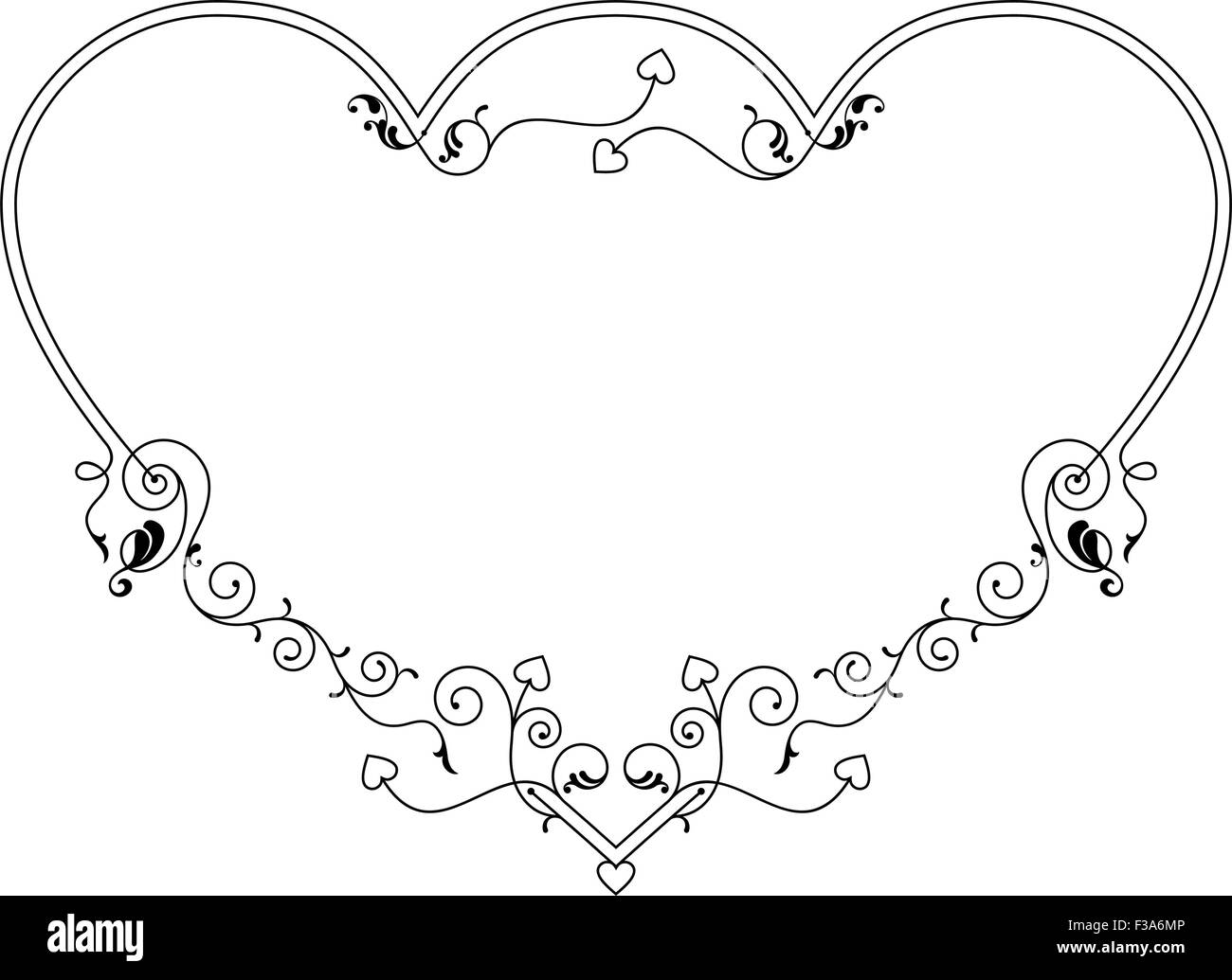 Love, Heart Frame Border Design Vector Art Stock Vector Image & Art - Alamy