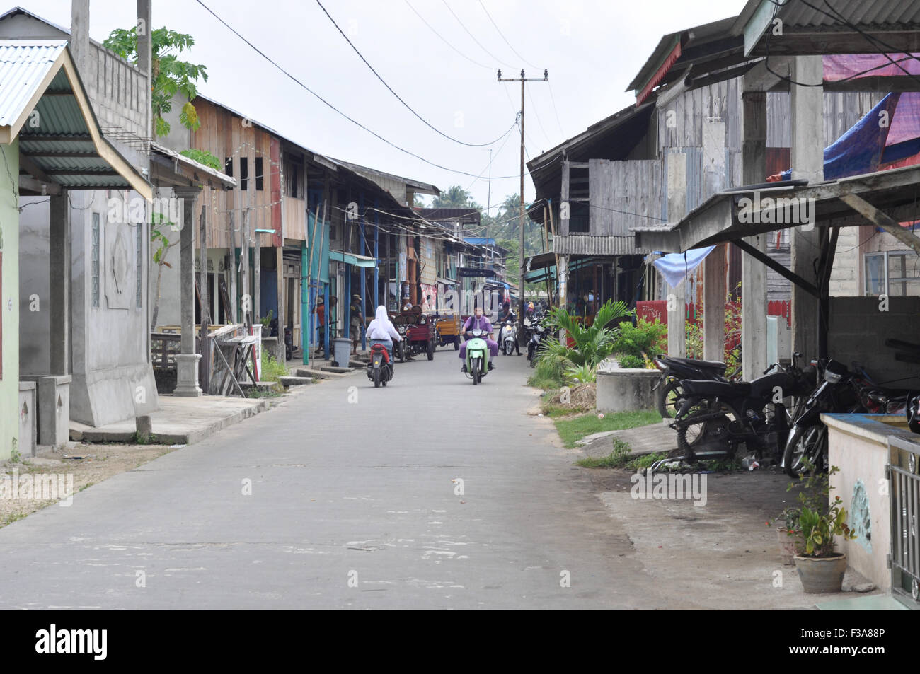 Situation at the centre of Midai Island of Natuna Regency, Indonesia ...
