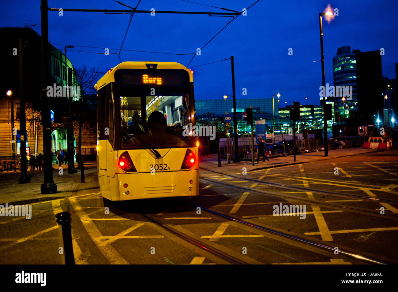 Modern tram, Manchester Stock Photo - Alamy