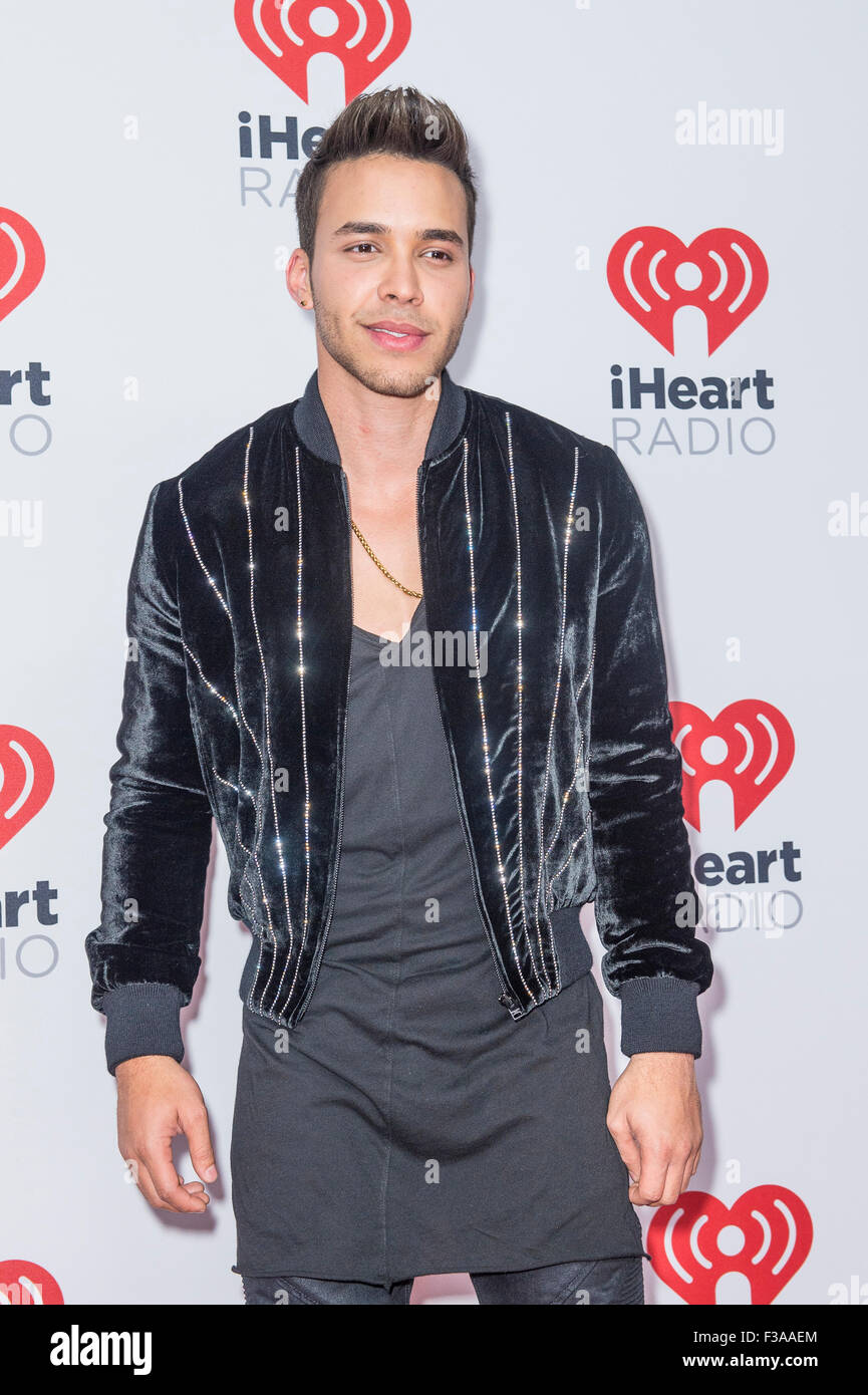 Singer Prince Royce attends the 2015 iHeartRadio Music Festival at MGM ...