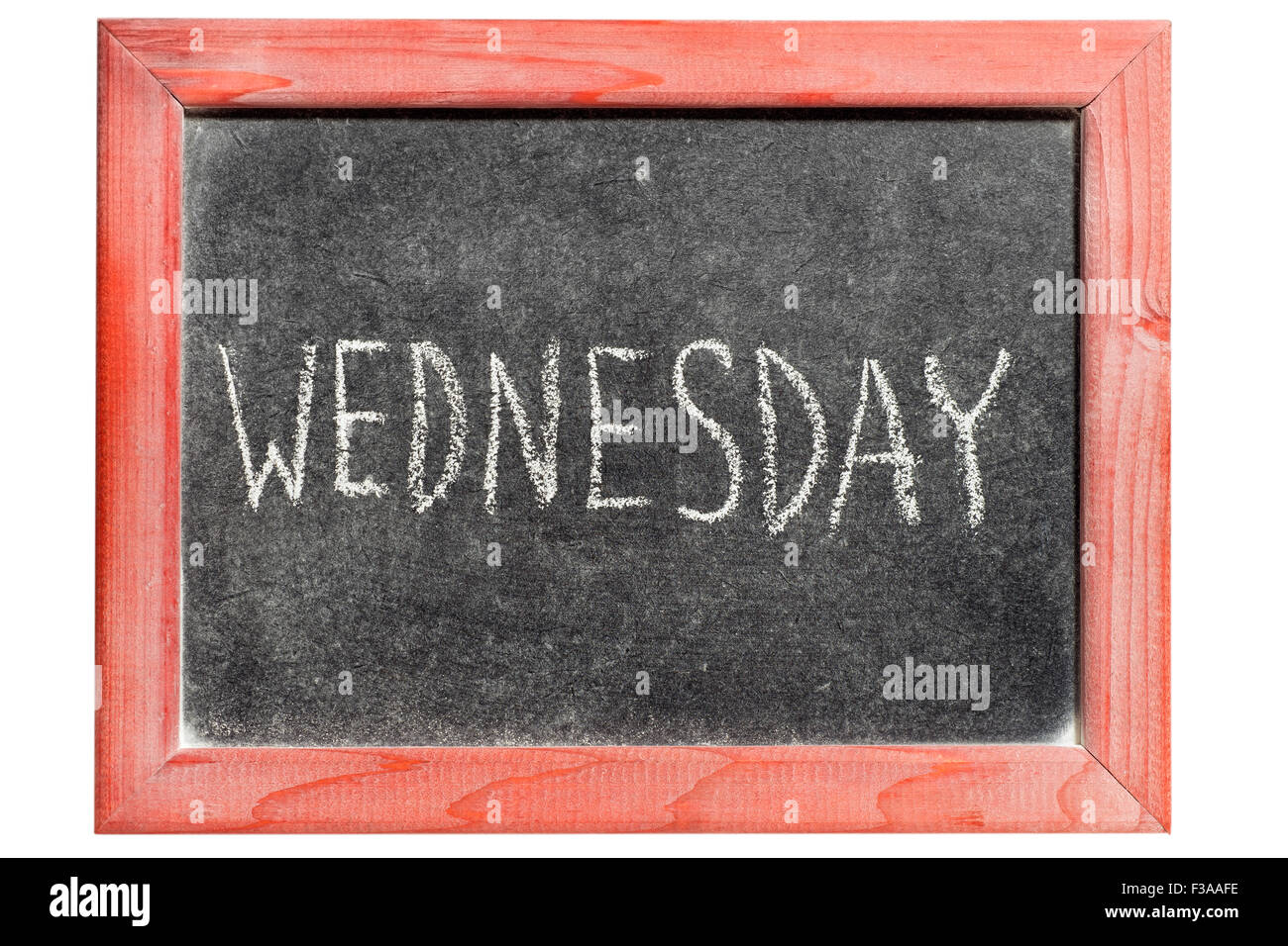 Wednesday word handwritten on isolated vintage blackboard Stock Photo ...