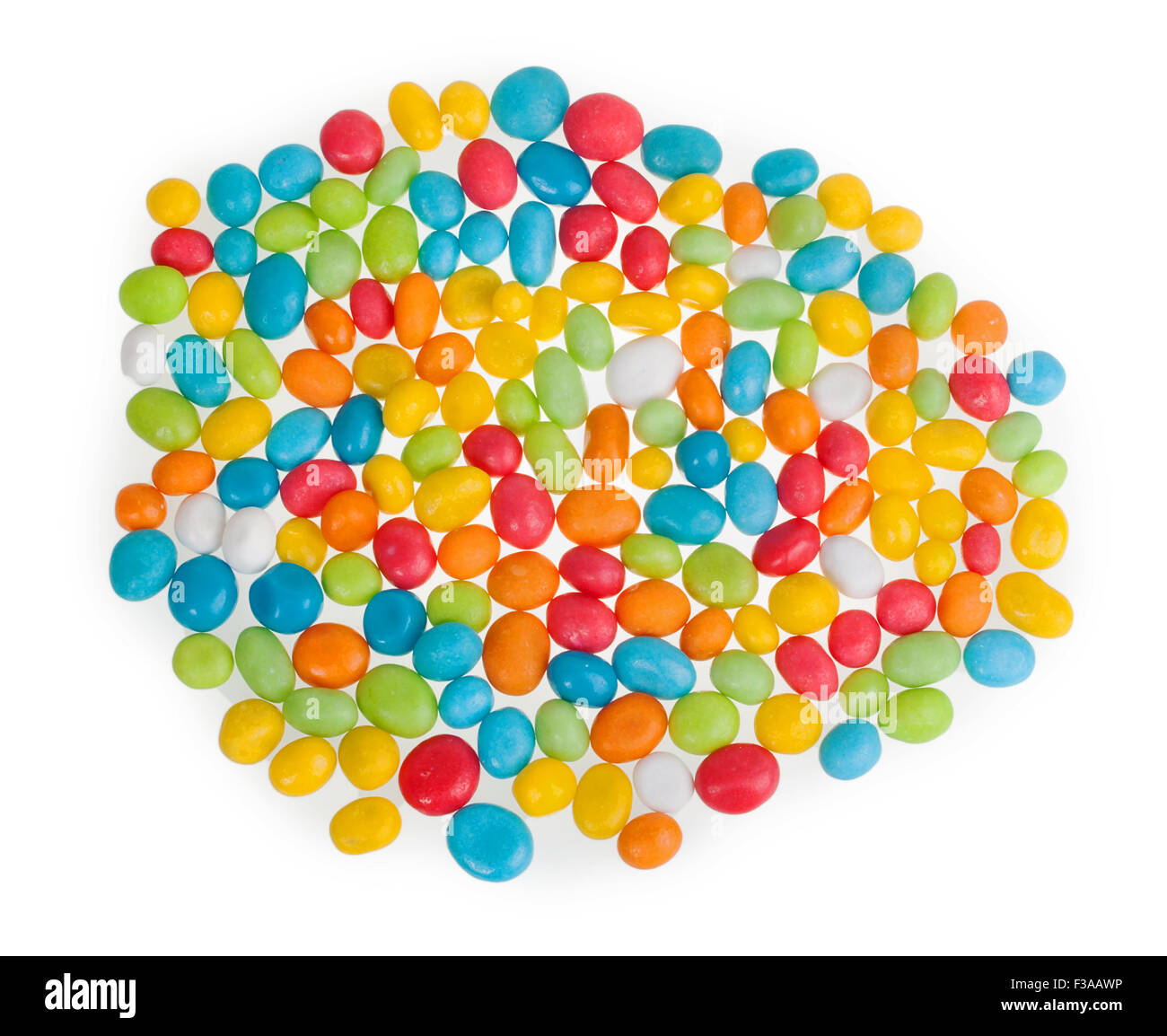 Multicolored candies isolated on white background Stock Photo - Alamy