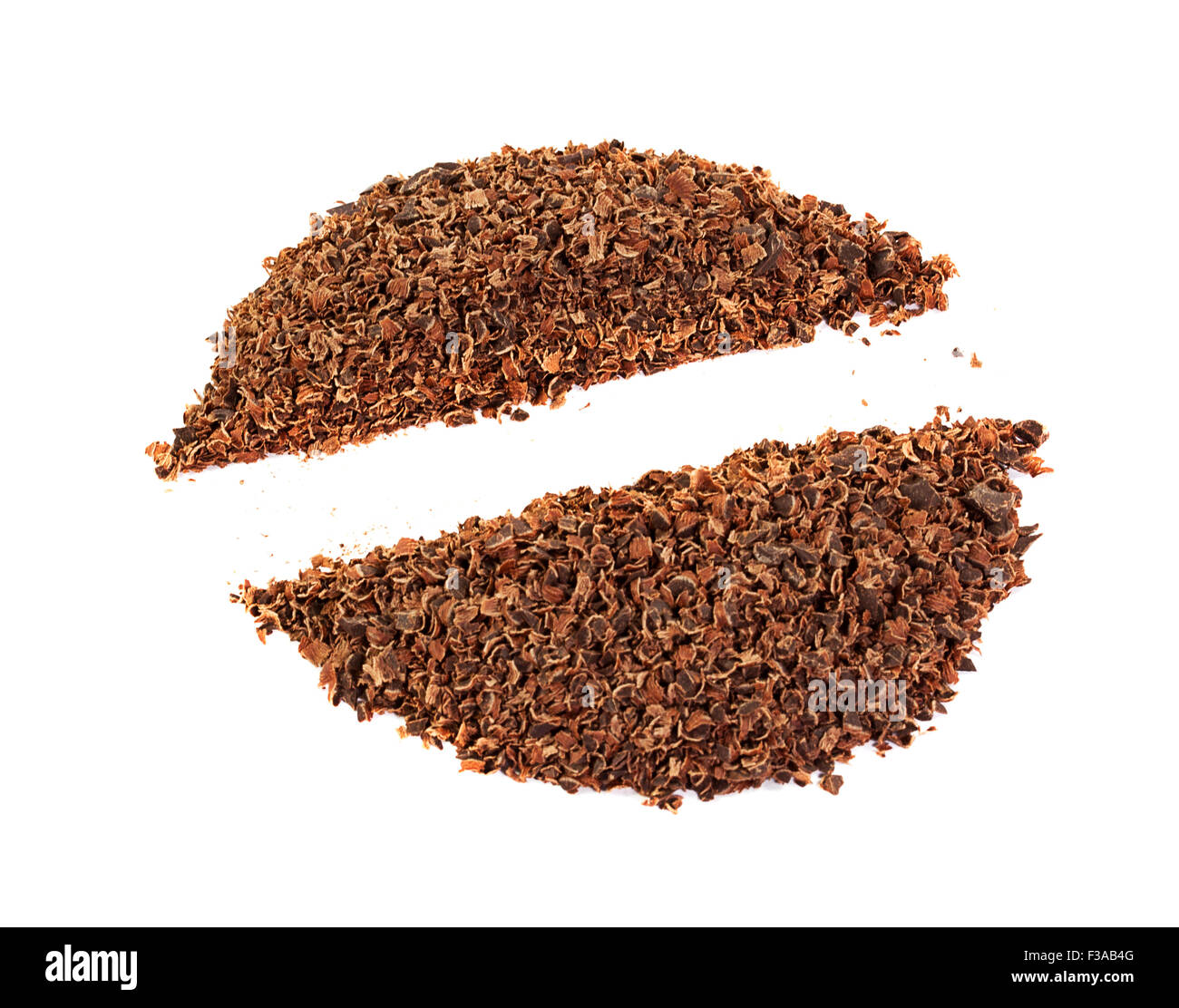 black chocolate chips placer isolated on white background Stock Photo ...