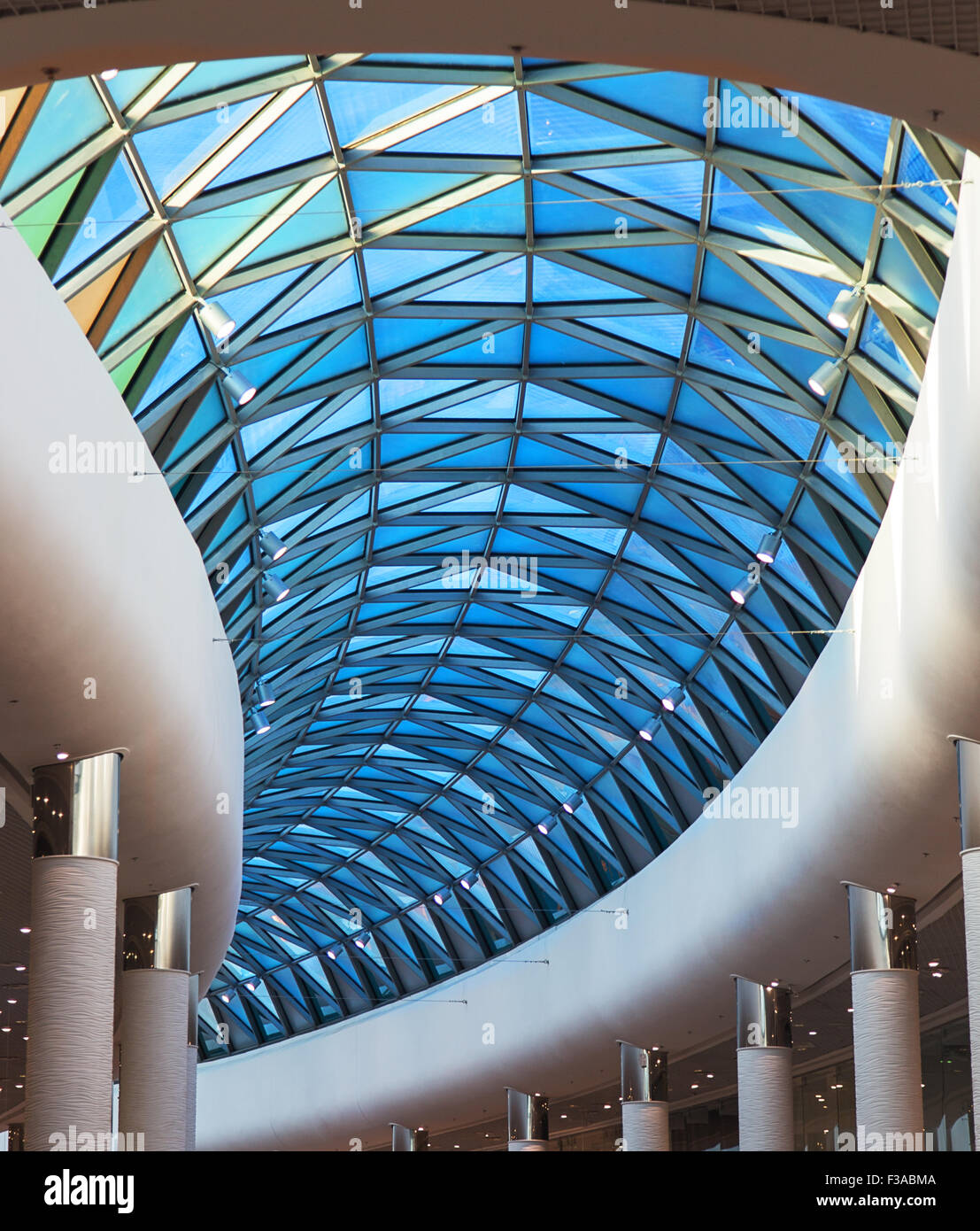 glass ceiling in the mall Stock Photo - Alamy