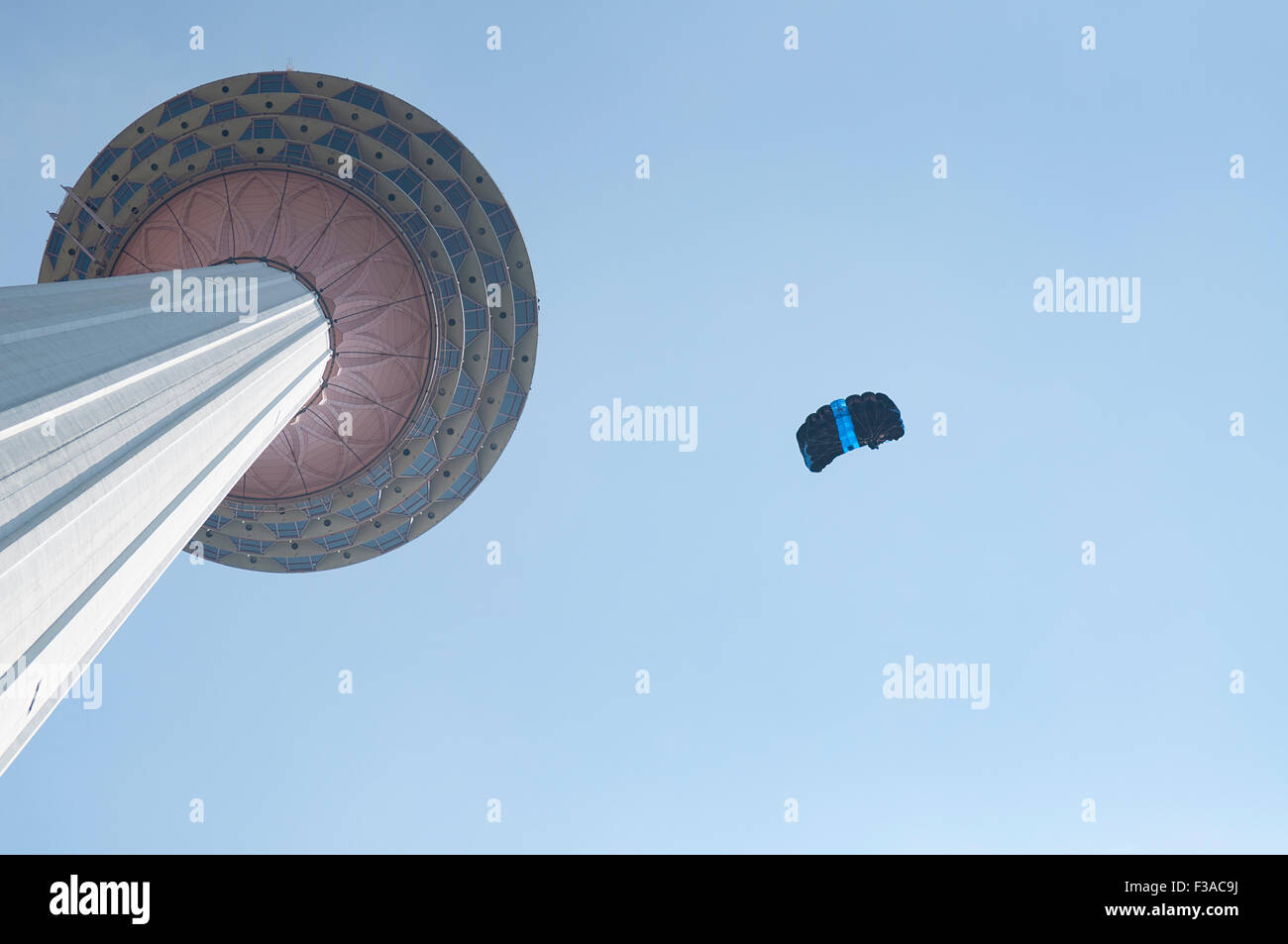 Kuala Lumpur International BASE Jump in KL Tower, Malaysia Stock Photo ...