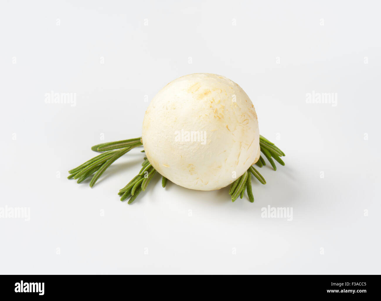 Single unpeeled white button mushroom Stock Photo - Alamy