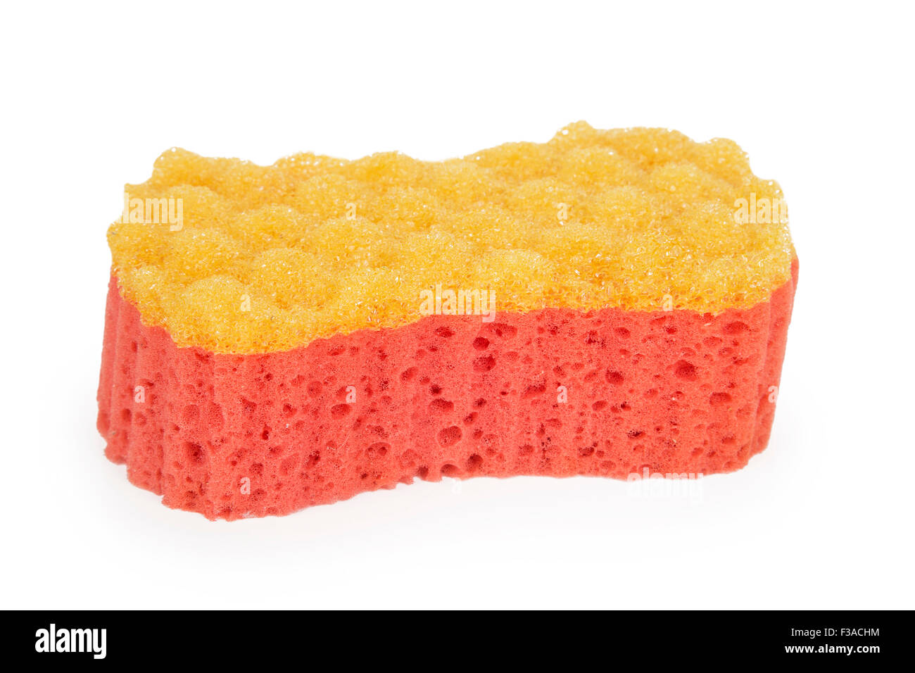 Red-orange bath sponge isolated on white background Stock Photo - Alamy