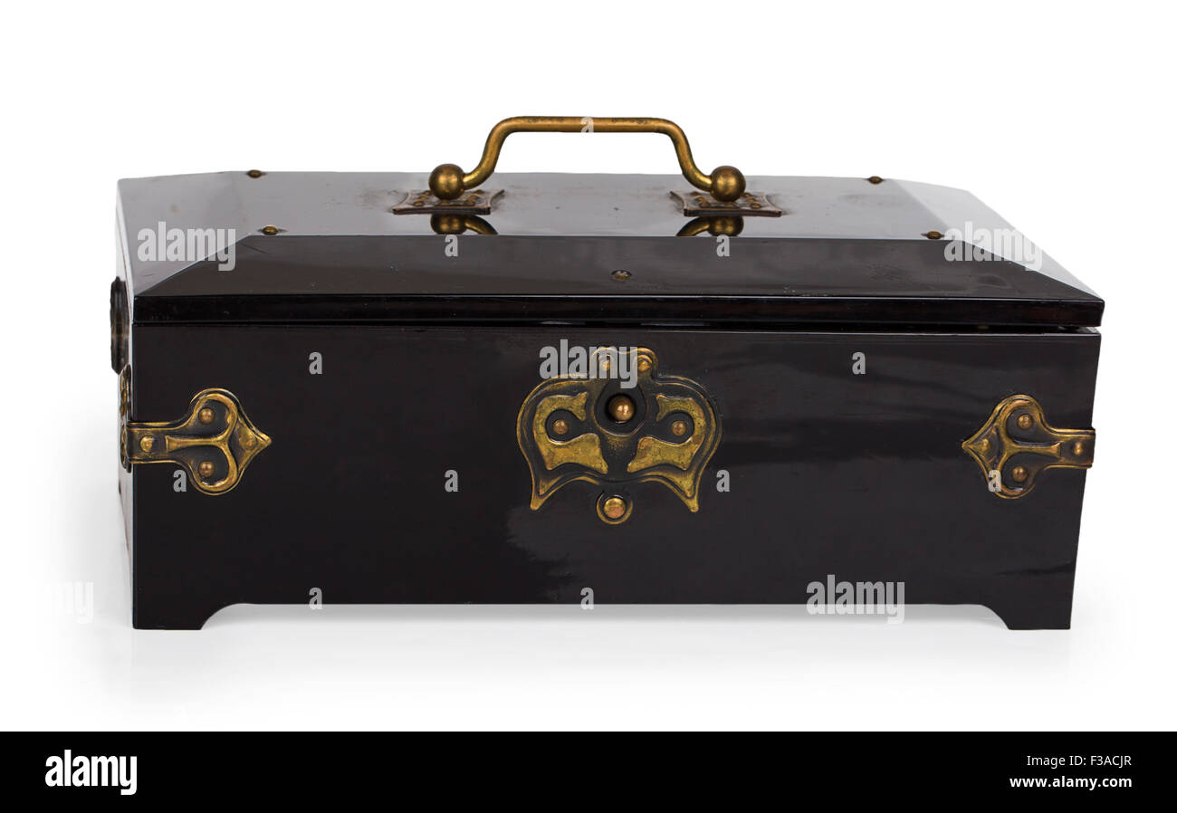 Black box isolated on white background Stock Photo - Alamy