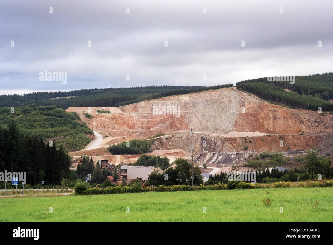Open pit marble quarry in hi-res stock photography and images - Alamy