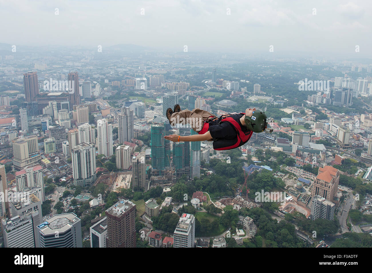 Kuala Lumpur International BASE Jump in KL Tower, Malaysia Stock Photo - Alamy