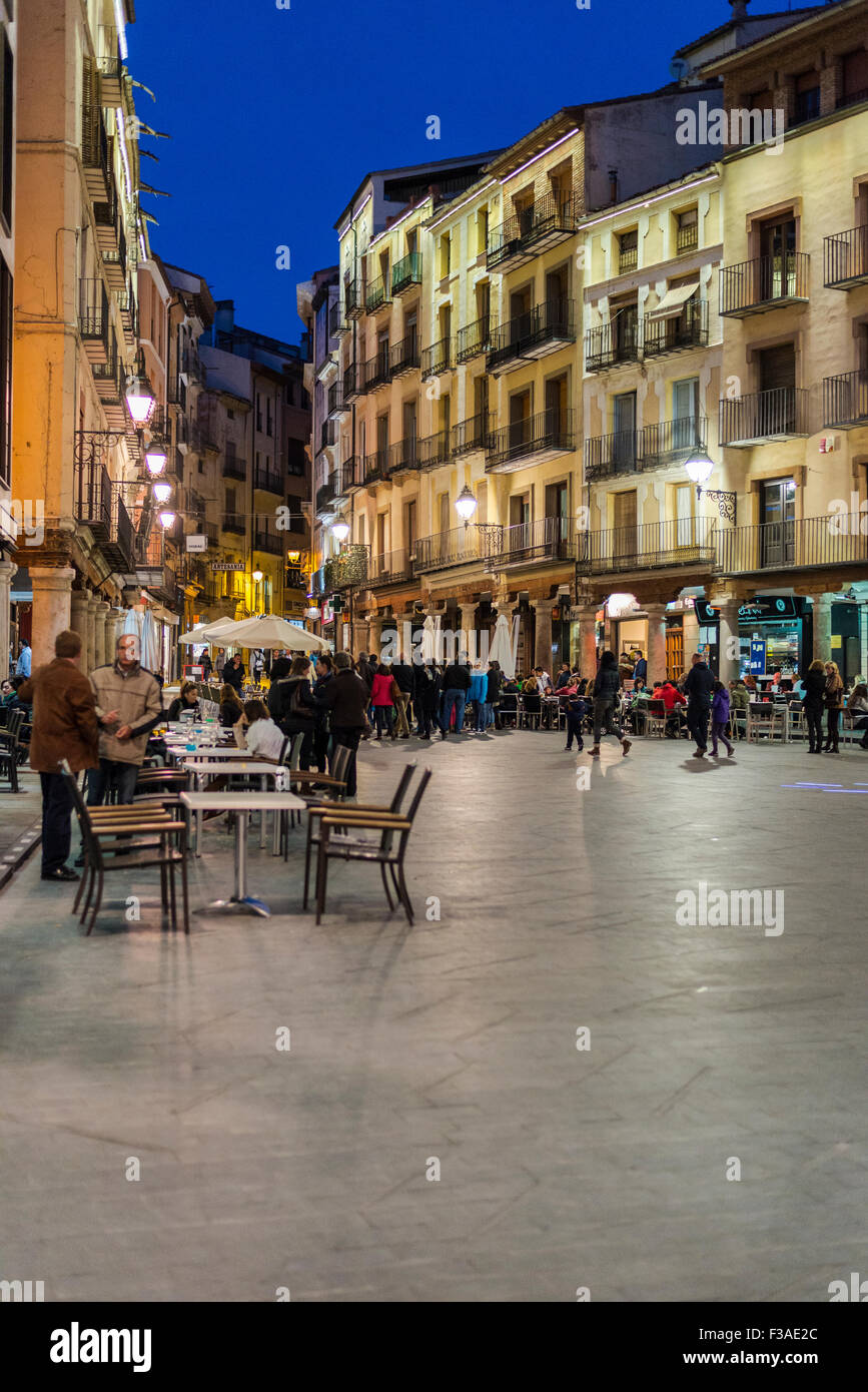 Plaza del Torico by night, Teruel, Aragon, Spain Stock Photo - Alamy
