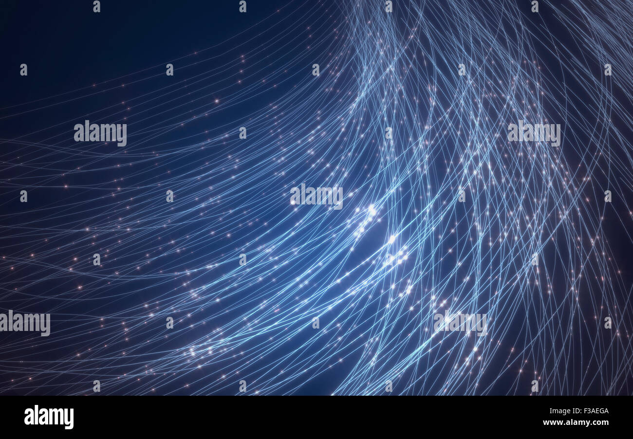 Fibre optics, computer illustration Stock Photo - Alamy