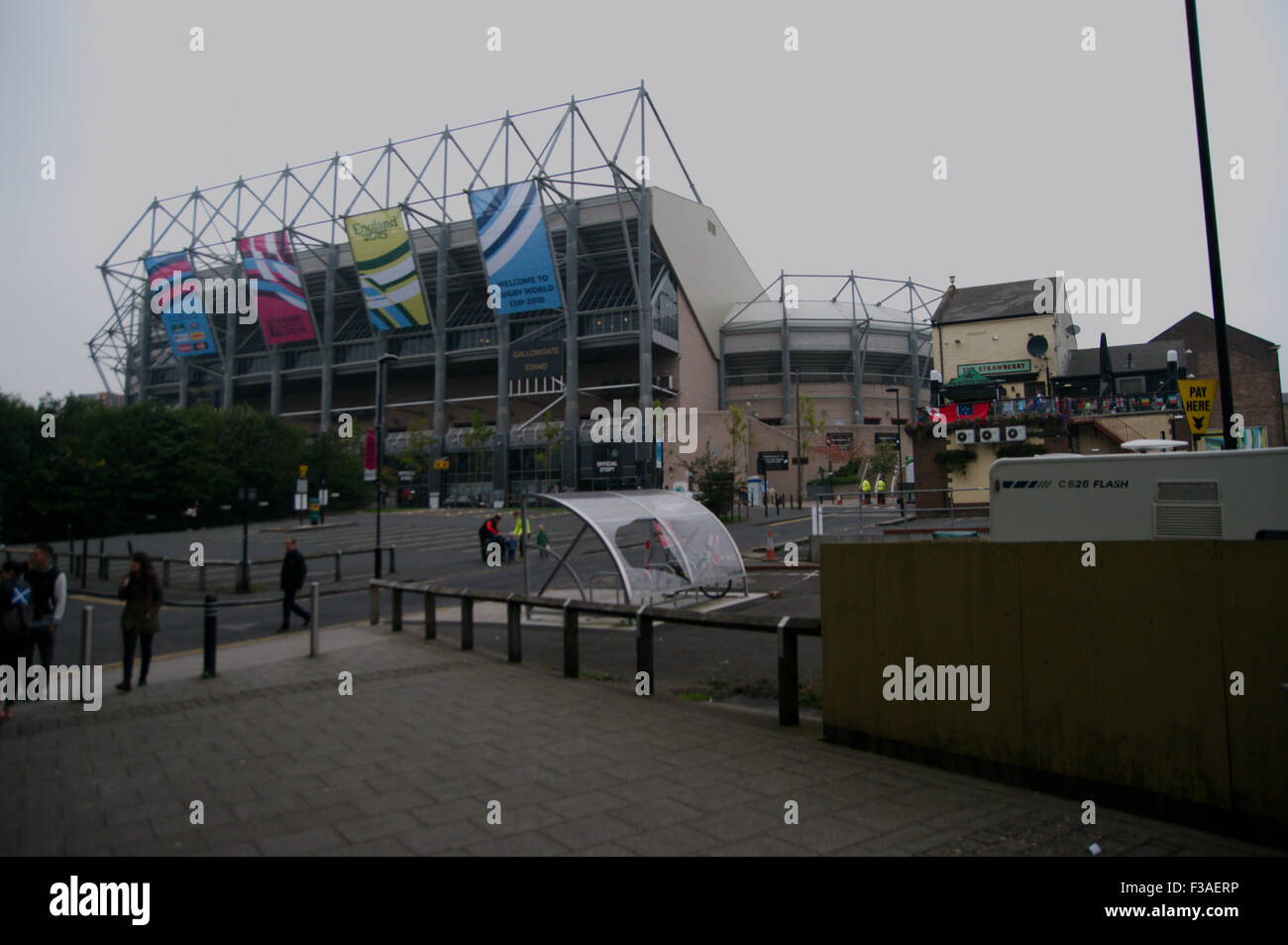 Newcastle upon Tyne, UK. 03 October, 2015. The exterior of St James ...