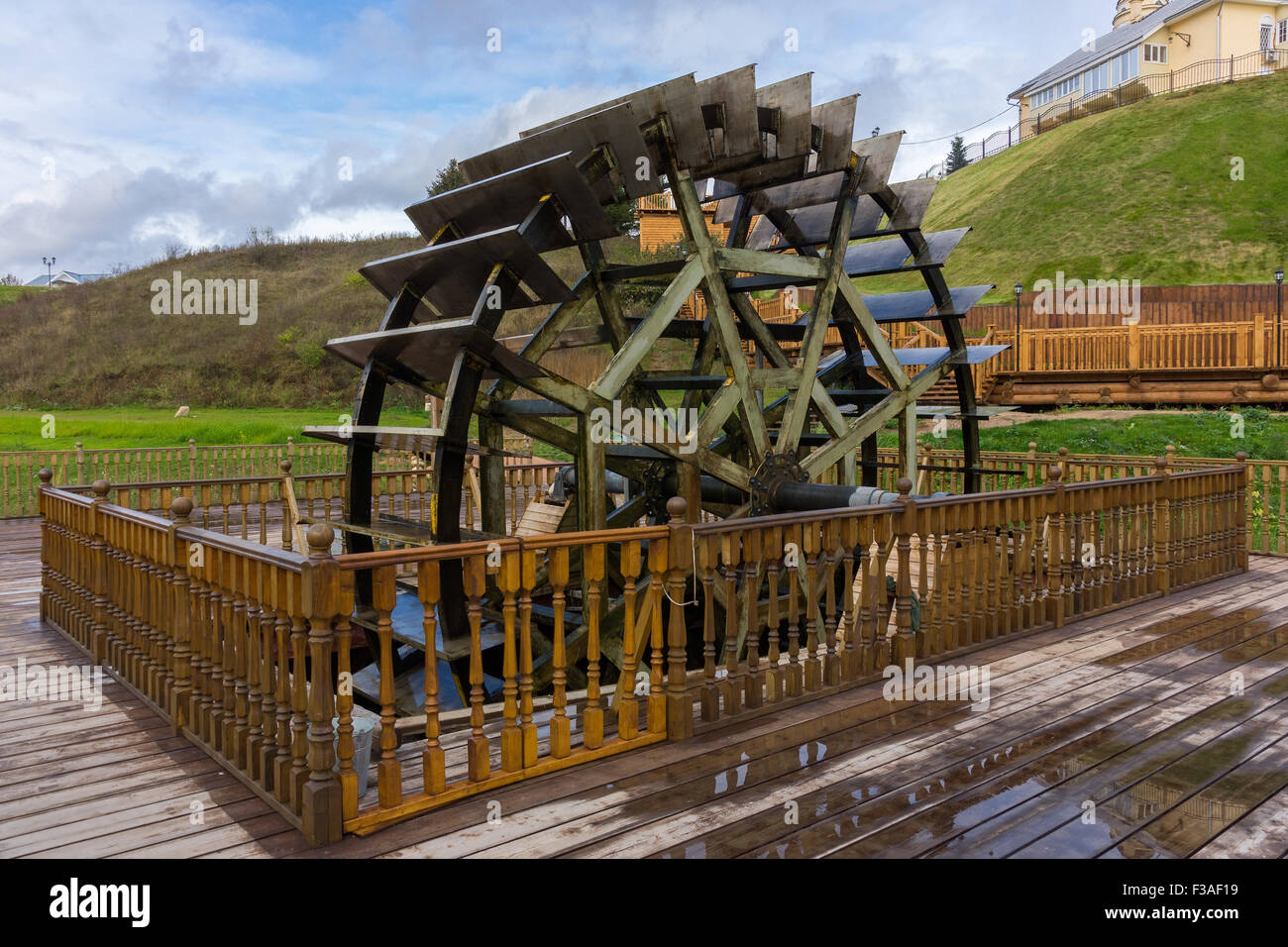 The photo shows a wheel feed water Stock Photo - Alamy