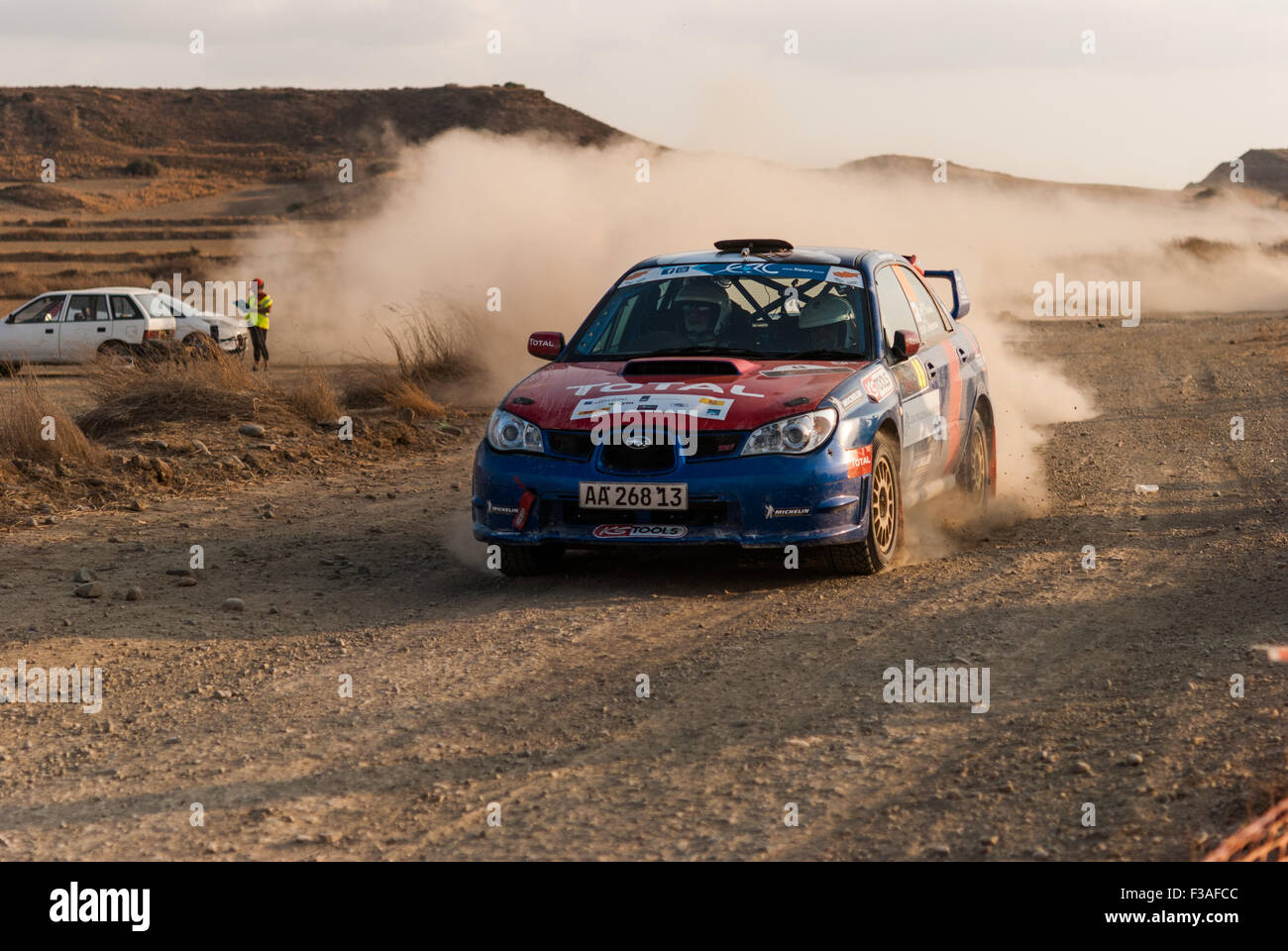 Cyprus rally 2015.09.27. Driver Panayiotis KYRIACOU, co-driver Toulis ...