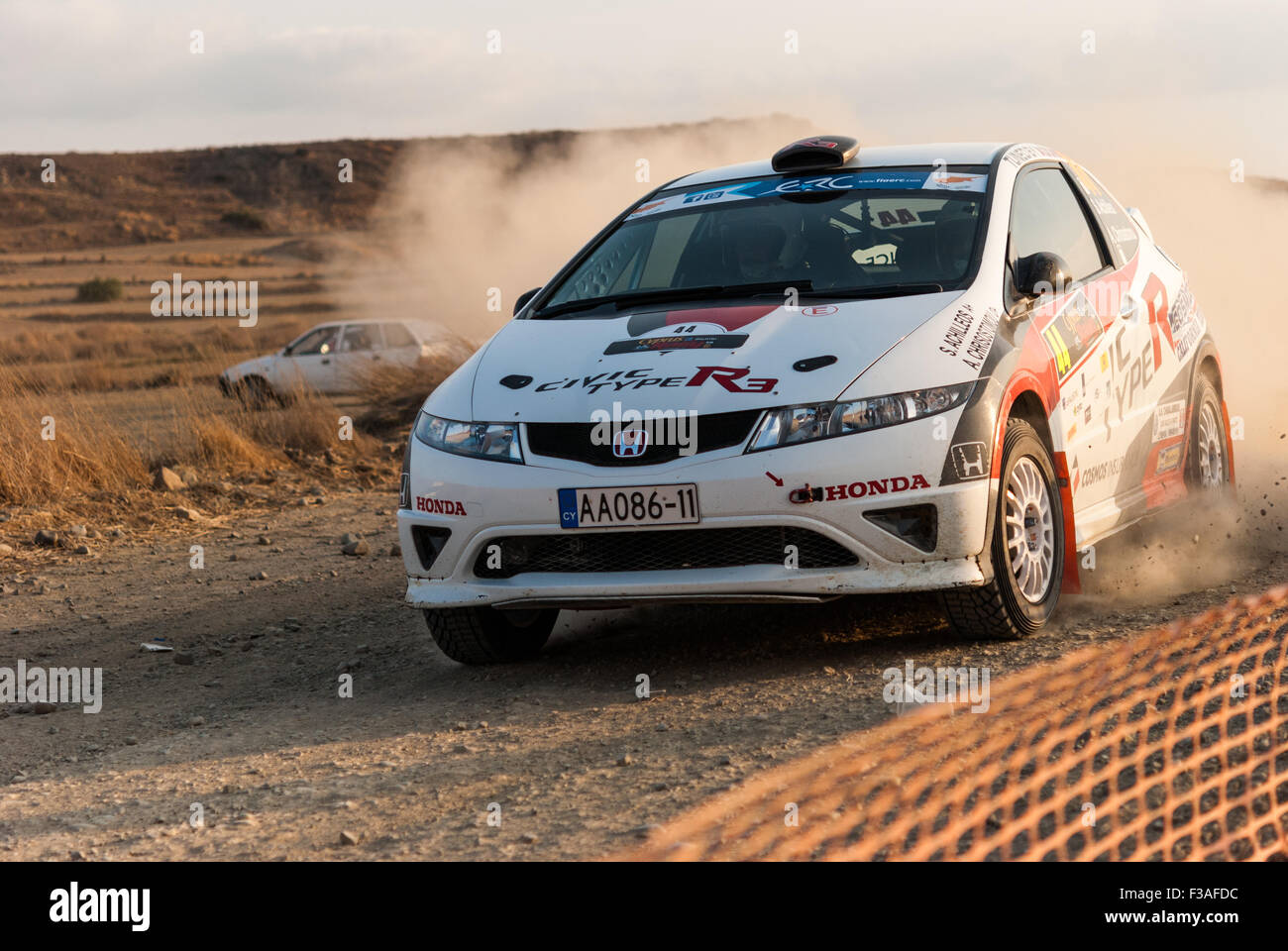 Cyprus rally 2015.09.27. Driver Stavros ACHILLEOS, co-driver Andreas ...