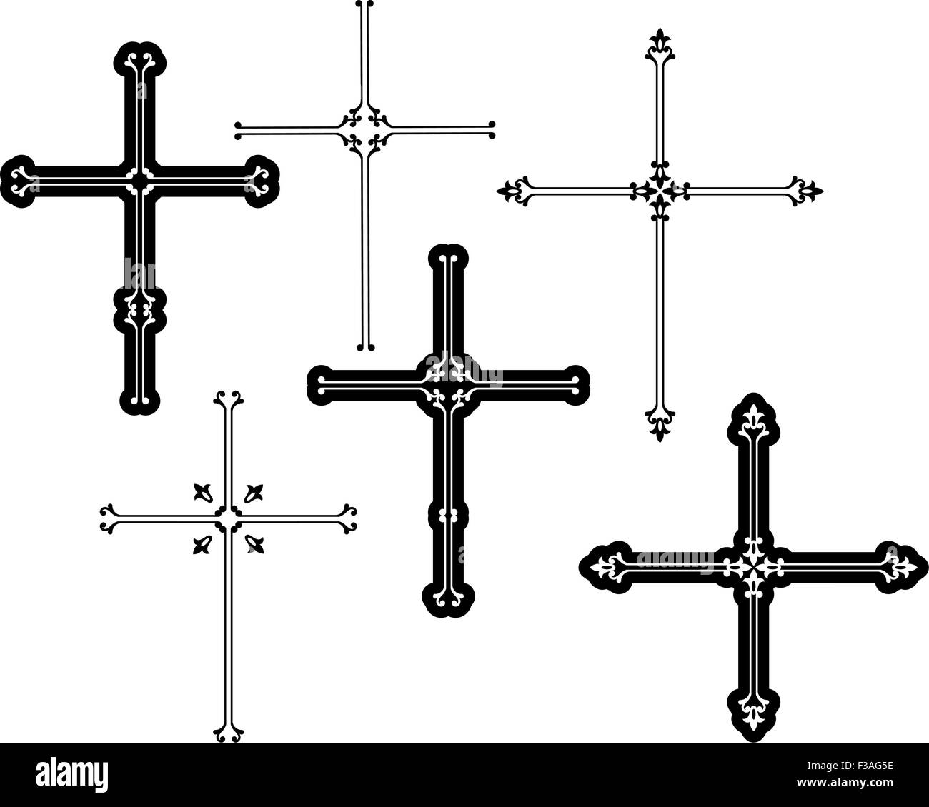Christian Cross Collection Vector Art Stock Vector Image & Art - Alamy