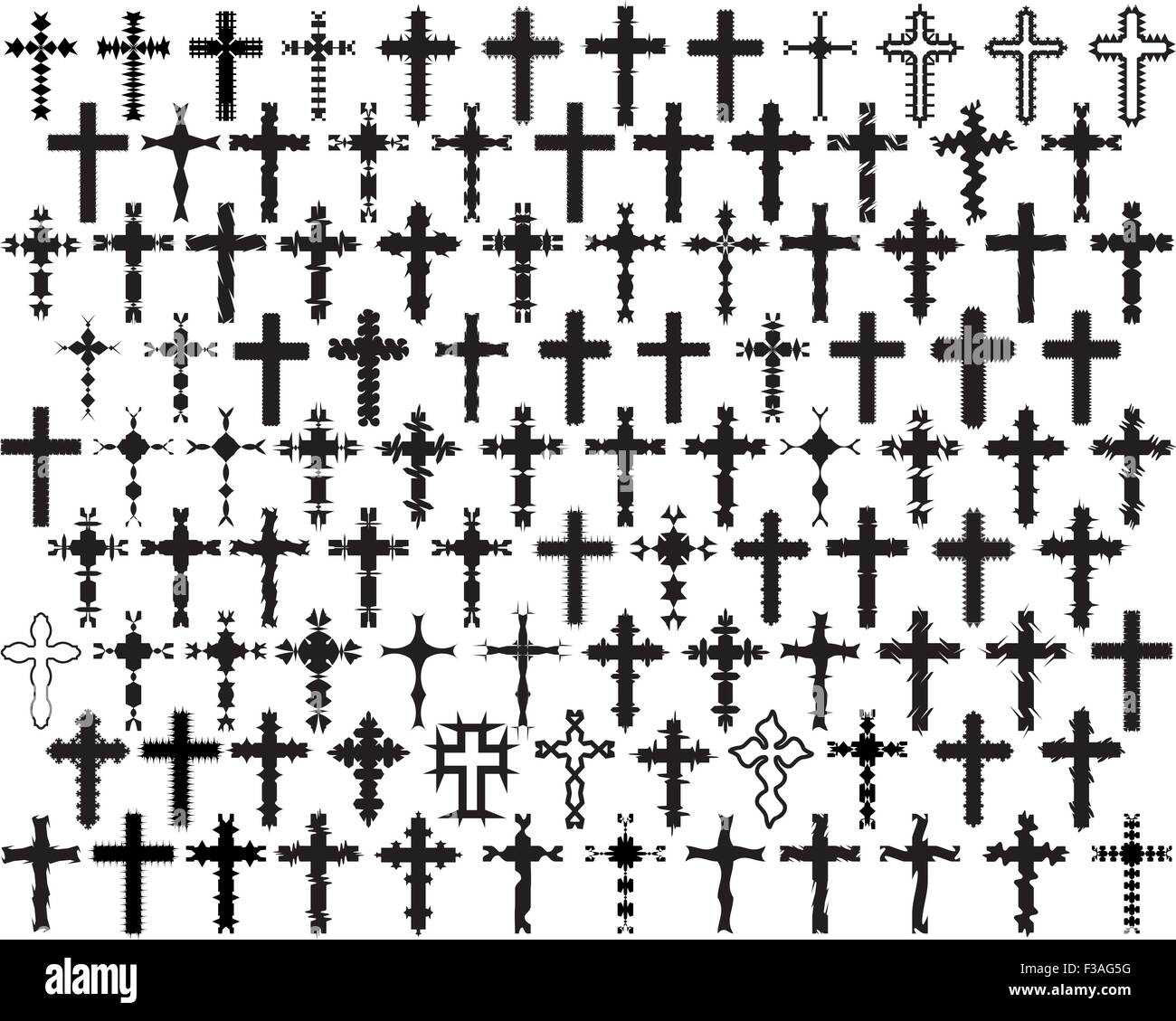 Christian Cross Collection Vector Art Stock Vector Image & Art - Alamy