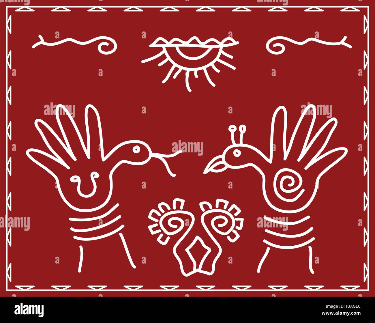 Tribal bird art Stock Vector Images - Alamy