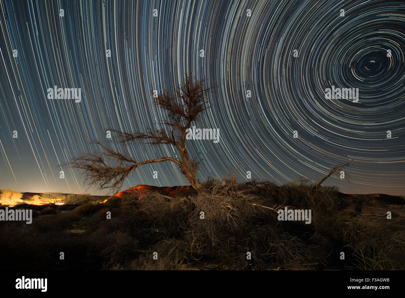 Star Trails over the Negev Desert Stock Photo - Alamy