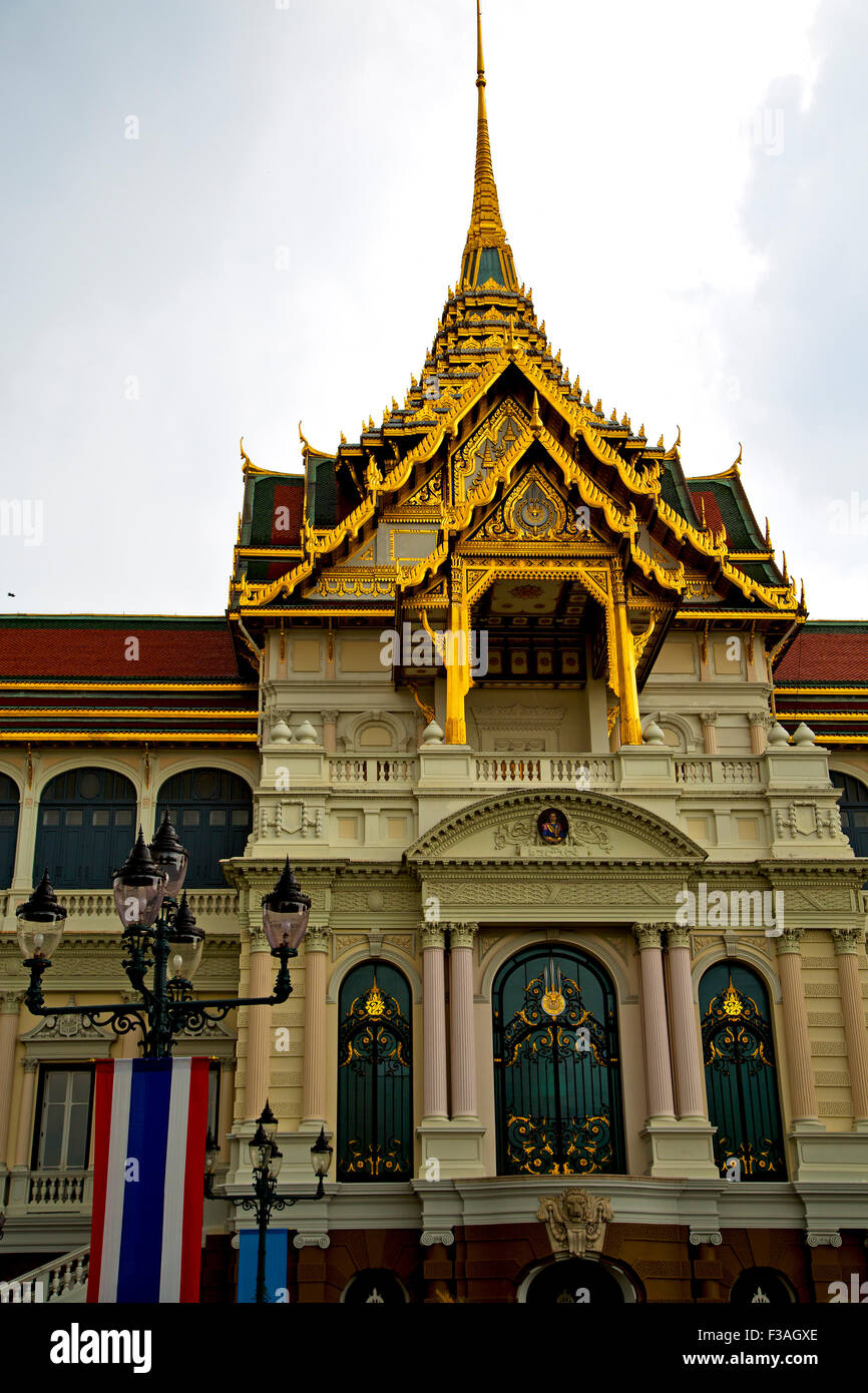 thailand asia in bangkok rain temple abstract cross colors roof wat ...