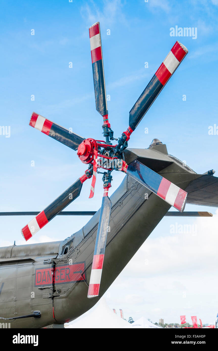 The tail rotor of a Westland Sea King HC4 ("Westland Commando Stock ...