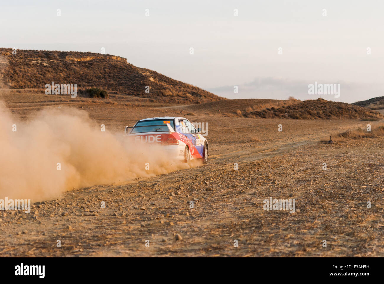 Cyprus rally 2015. Driver Derviş DIZLIKLIOĞLU co-driver Ali ...