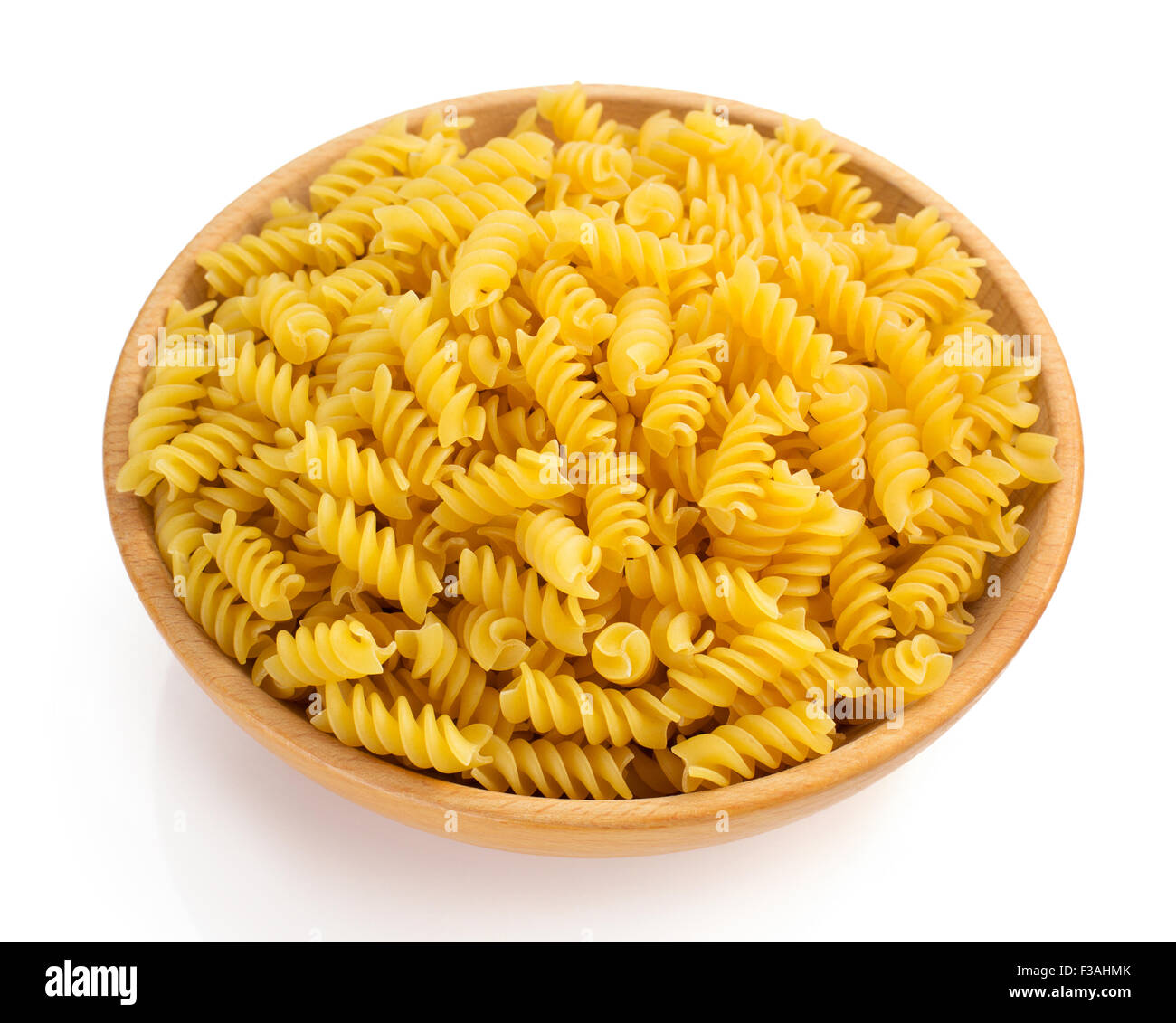 fusilli pasta isolated on white background Stock Photo - Alamy