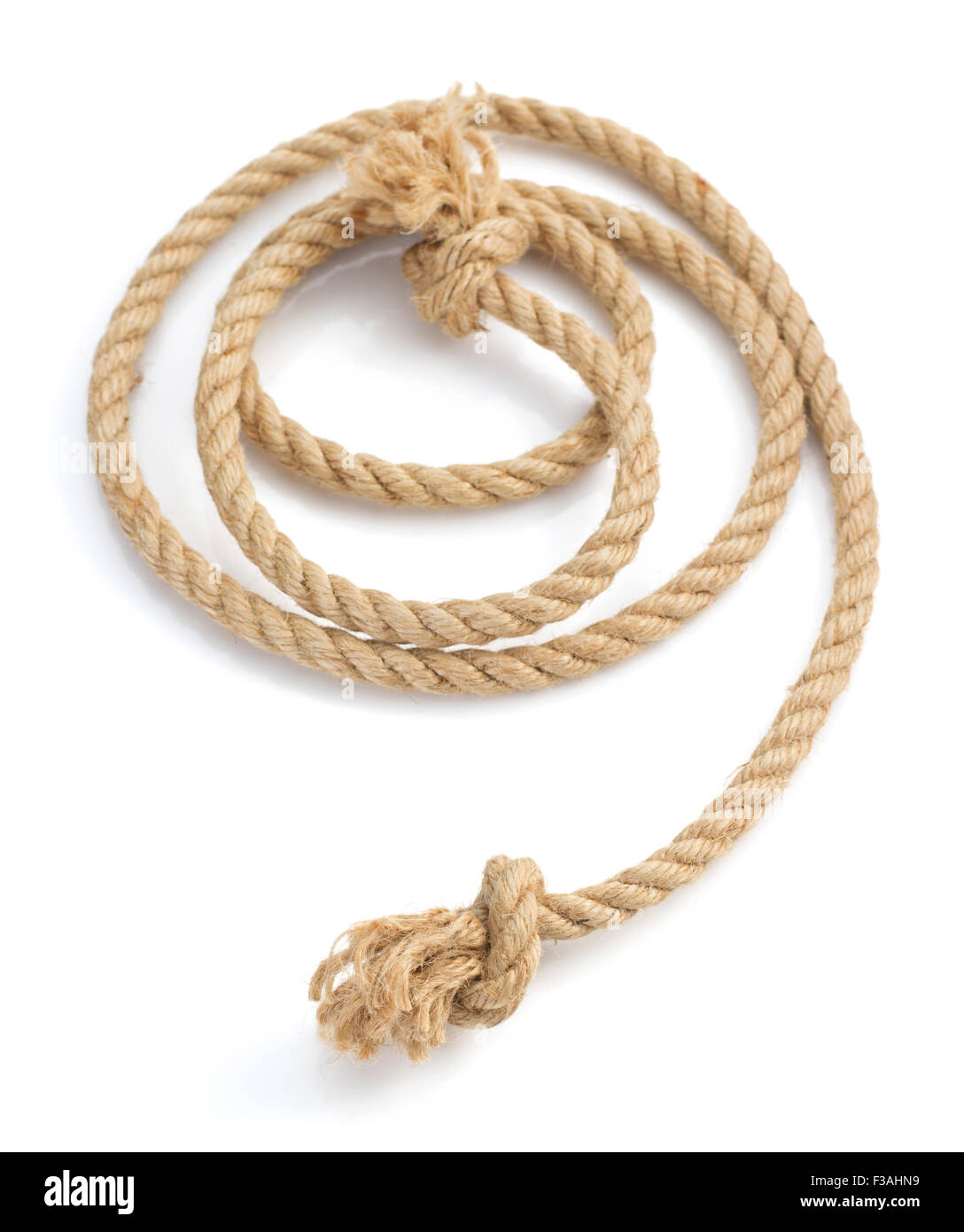 ship rope isolated on white background Stock Photo - Alamy