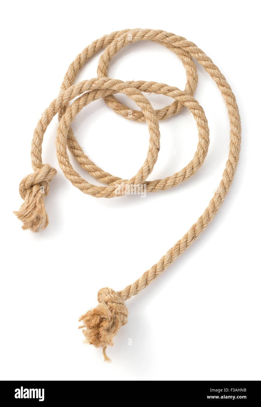 ship rope isolated on white background Stock Photo - Alamy
