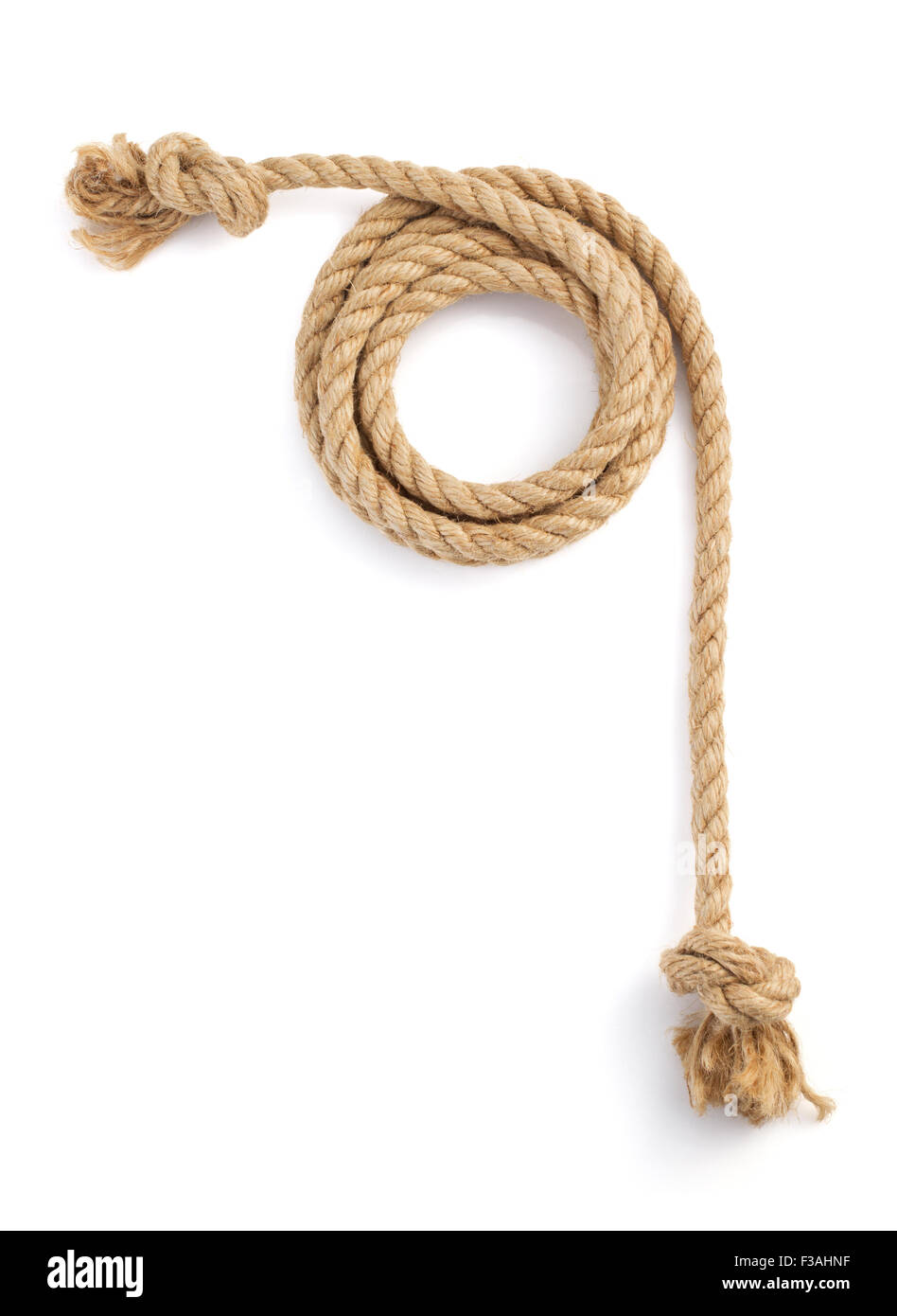ship rope isolated on white background Stock Photo - Alamy
