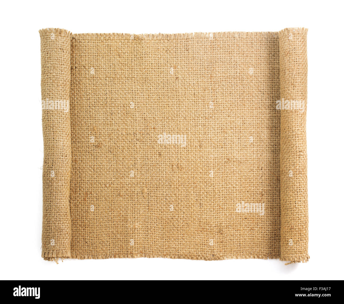burlap hessian sacking isolated on white background Stock Photo - Alamy